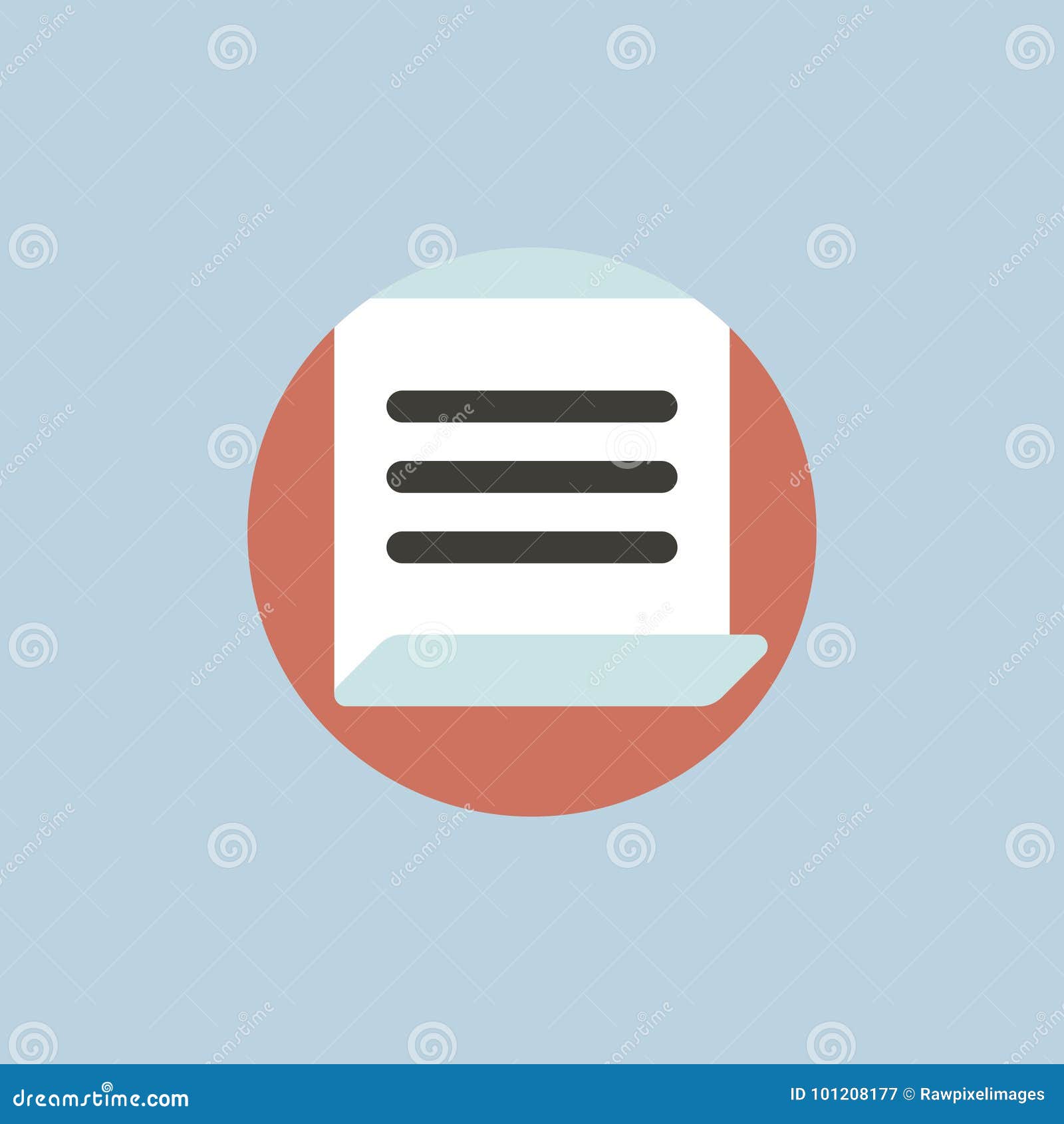 Vector of Business Report Paper Icon Stock Vector - Illustration of ...