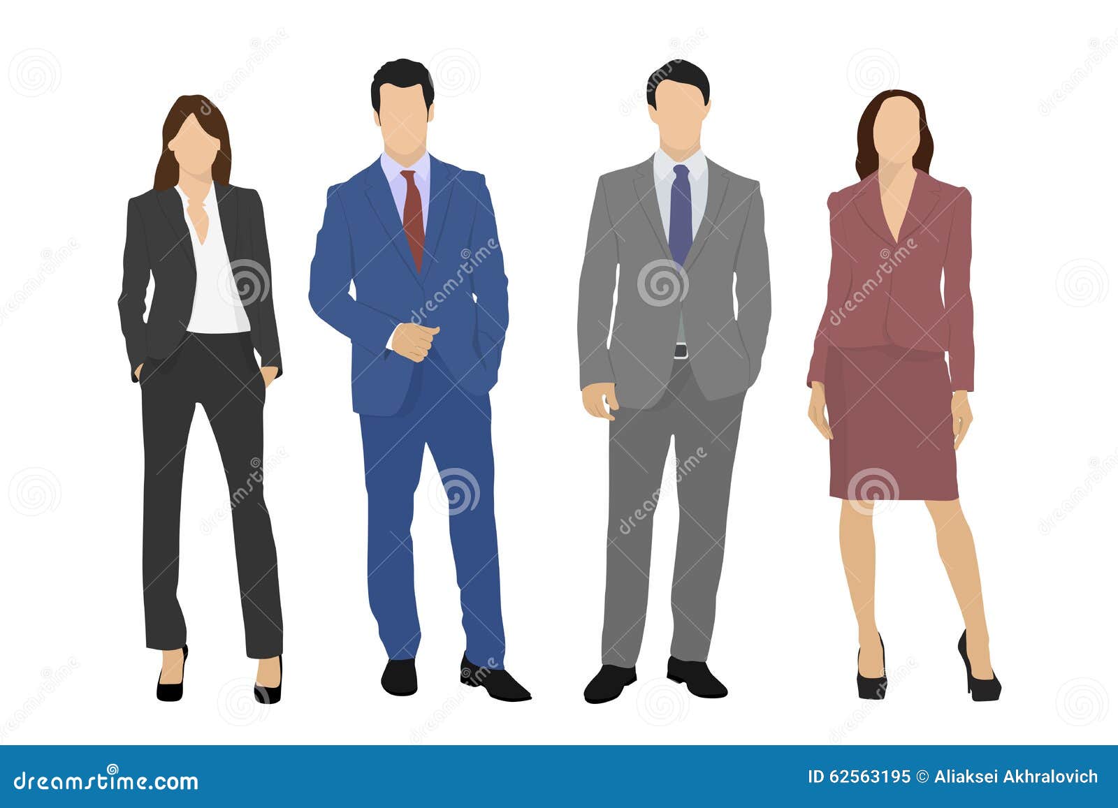 Vector Business Team People Stock Vector - Illustration of marketing ...