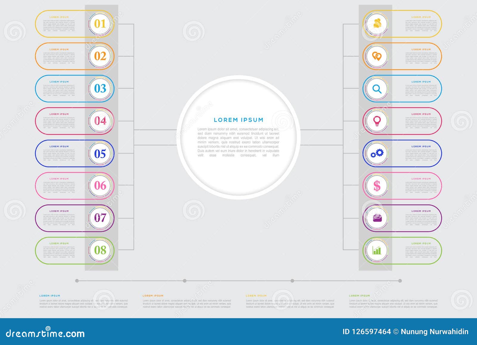Vector Business Template for Presentation. Modern Data Visualization ...