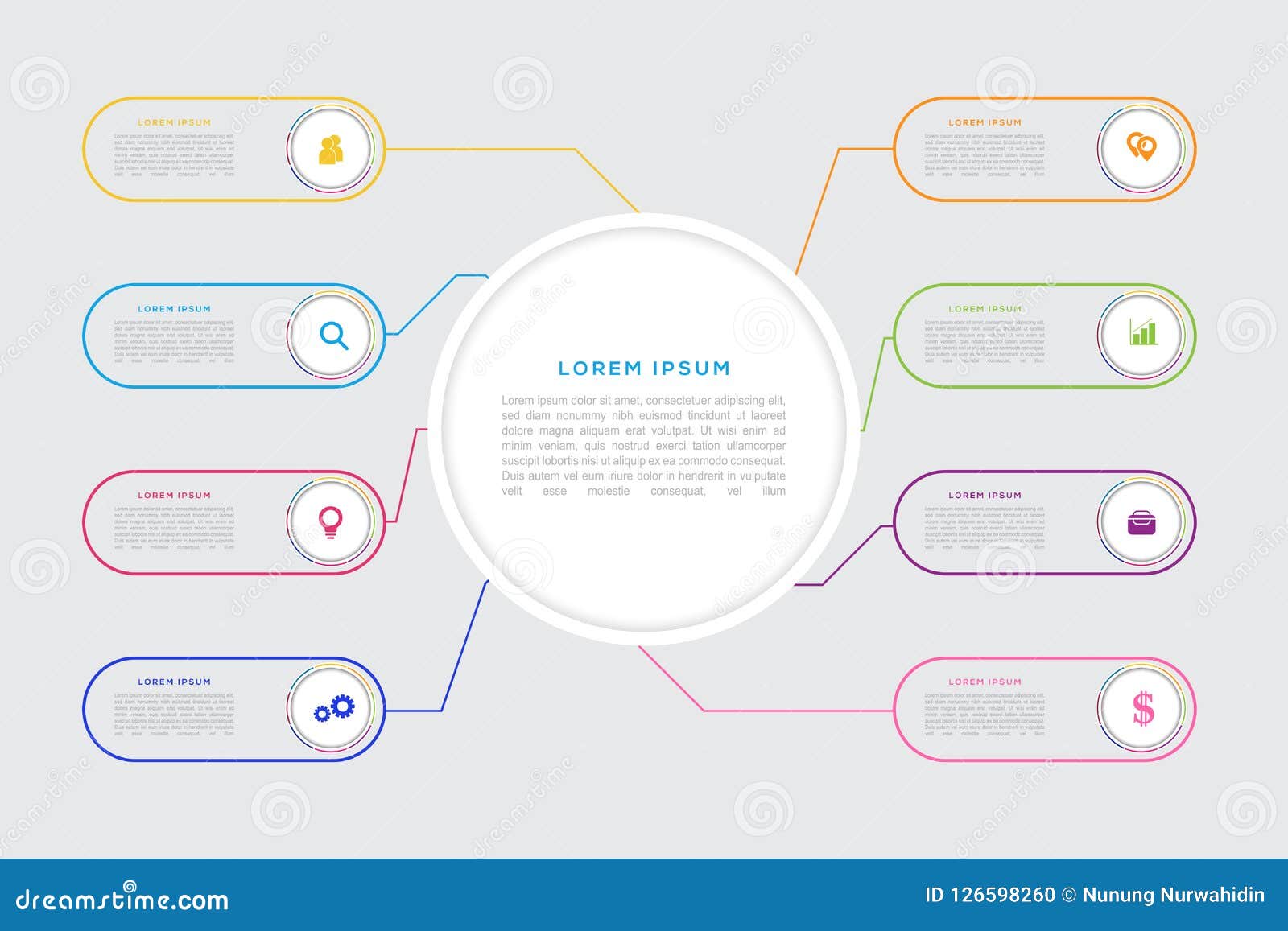 Vector Business Template for Presentation. Modern Data Visualization ...