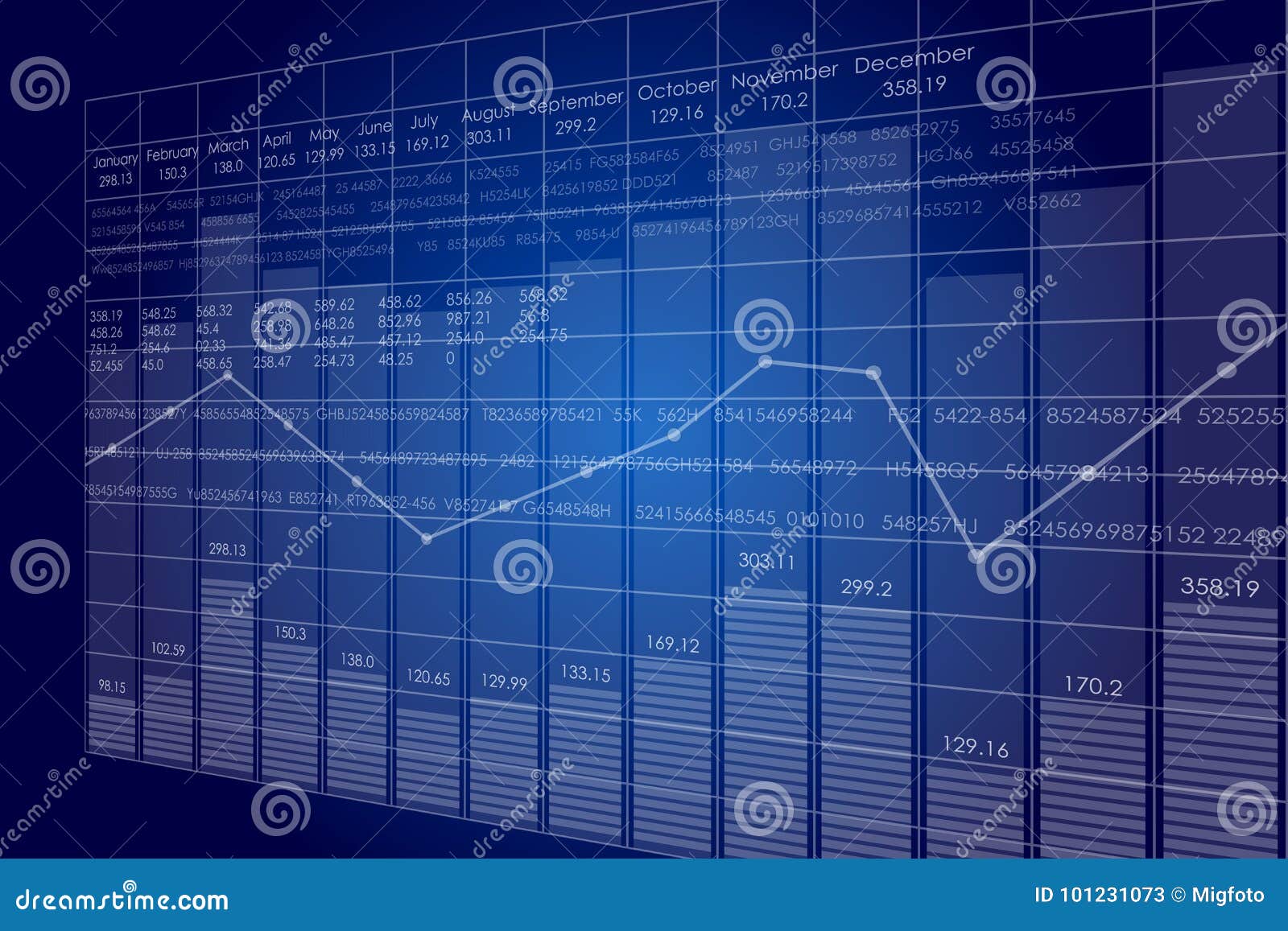 Vector Business Background Illustration. Stock Vector - Illustration of ...