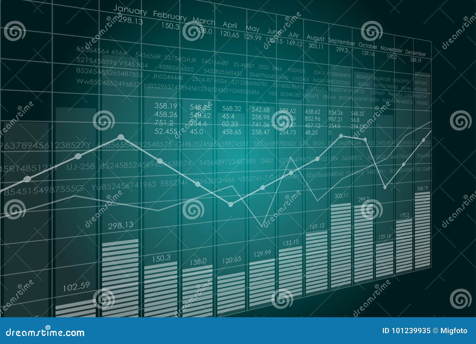 Vector Business Background Illustration. Stock Vector - Illustration of ...