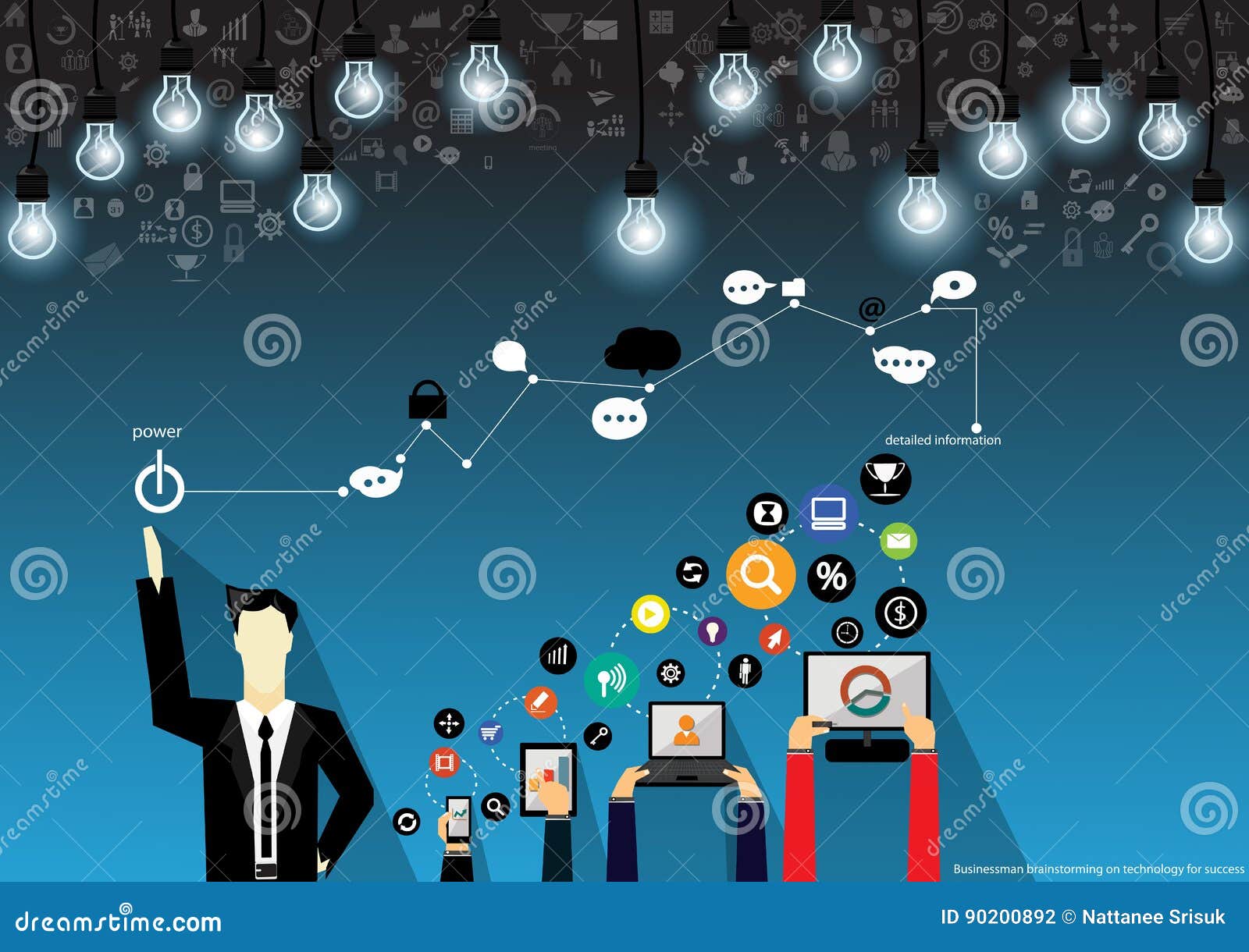 Technology Success Chart Stock Image | CartoonDealer.com #8832913