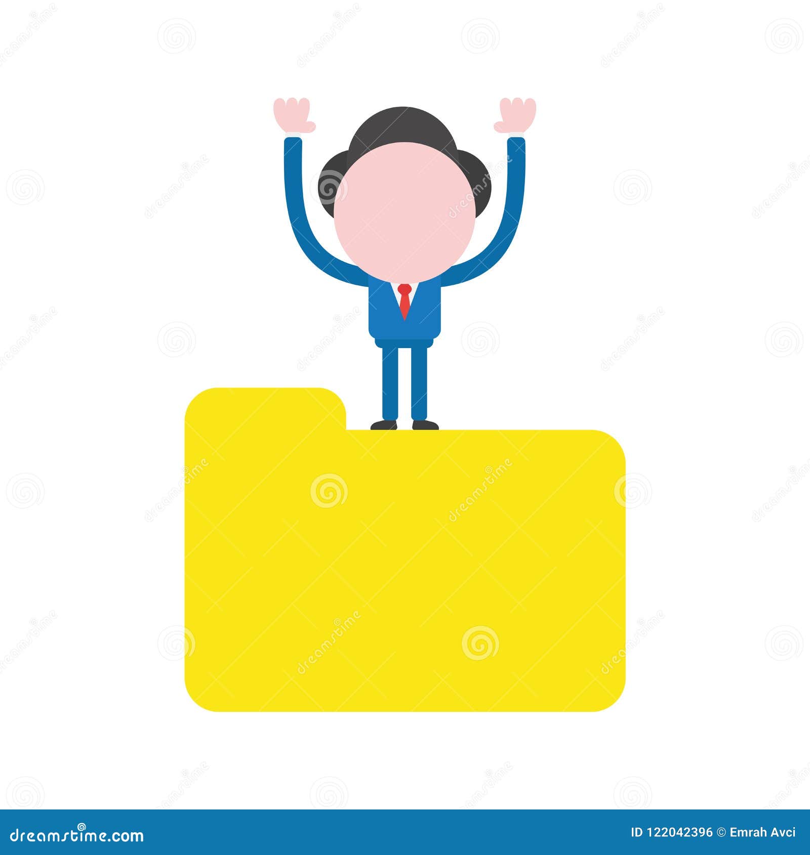 Closed File Organizer With Tabbed Folders Inside, Realistic Vector ...