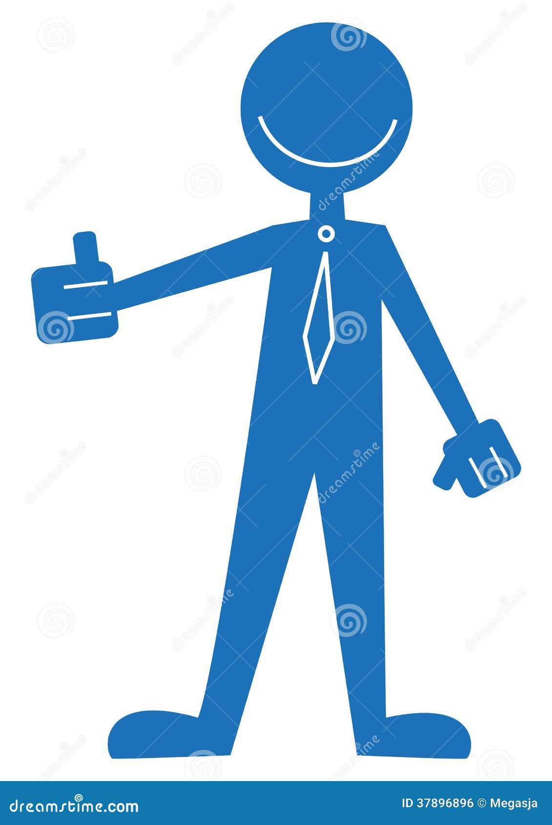 Vector businessman icon stock vector. Illustration of finger - 37896896