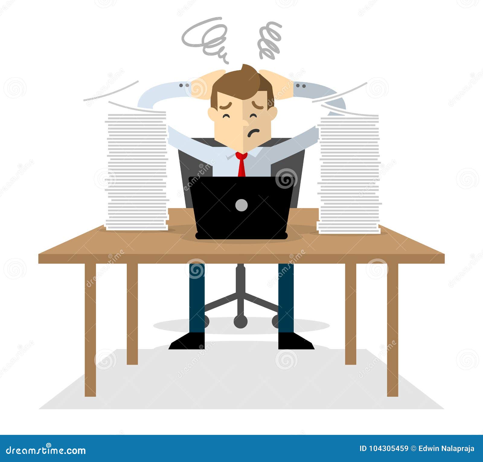 Overload Paperwork Stock Illustrations – 315 Overload Paperwork Stock ...