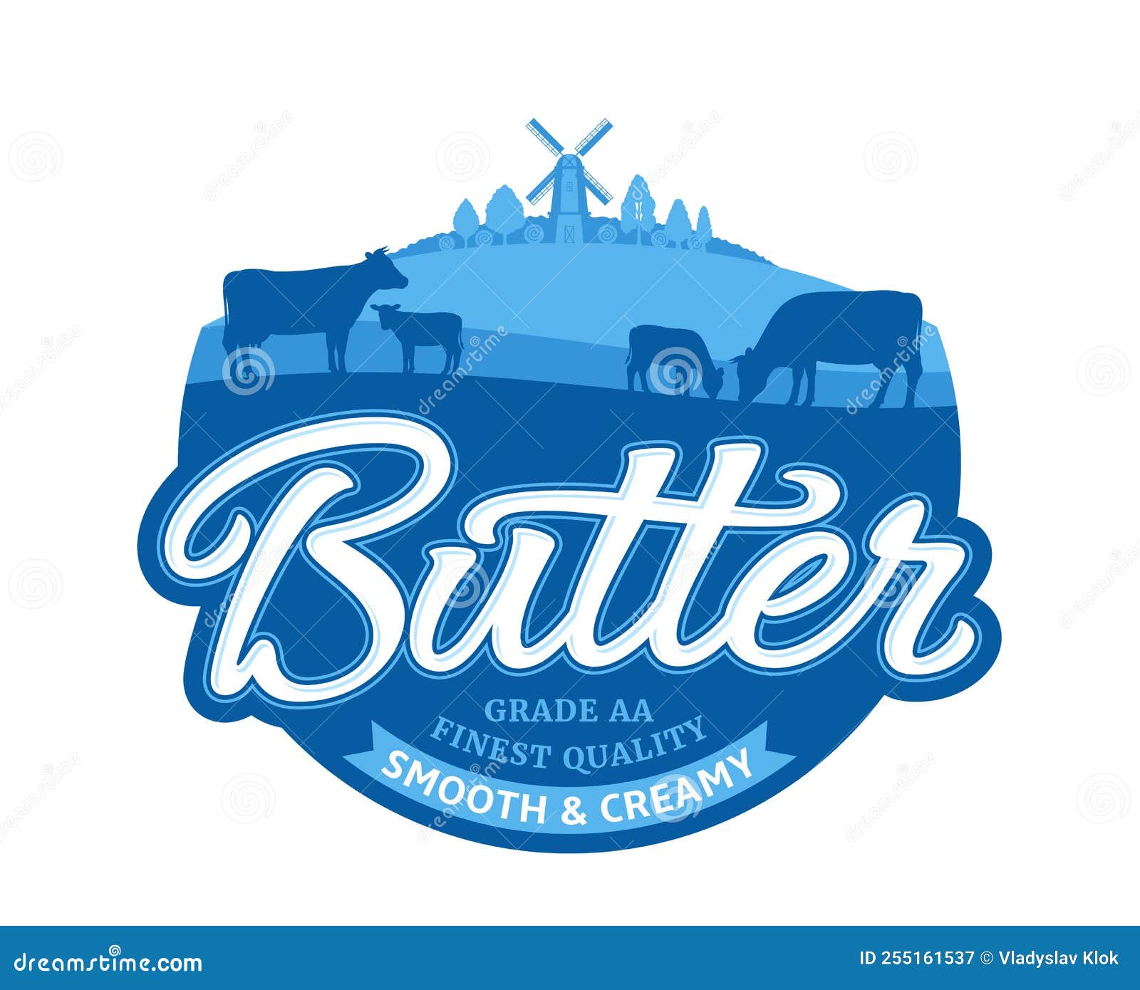 Vector butter logo stock vector. Illustration of handwriting - 255161537