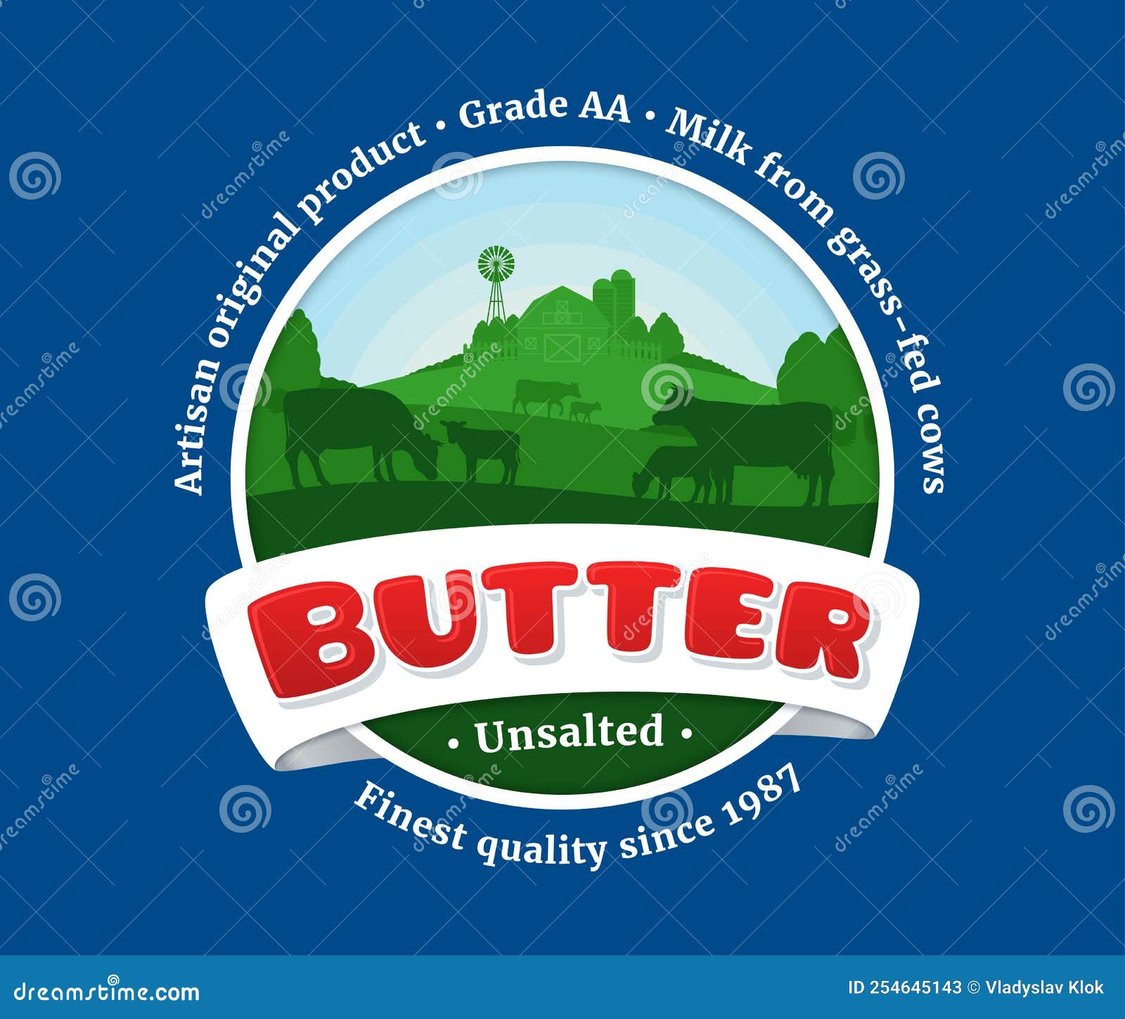 Vector Butter Packaging Design | CartoonDealer.com #254176236