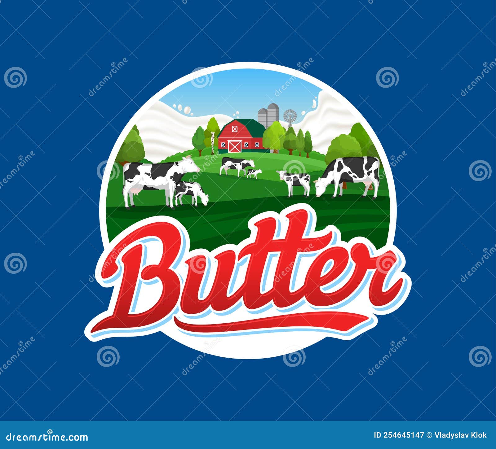 Vector Butter Packaging Design | CartoonDealer.com #254176236