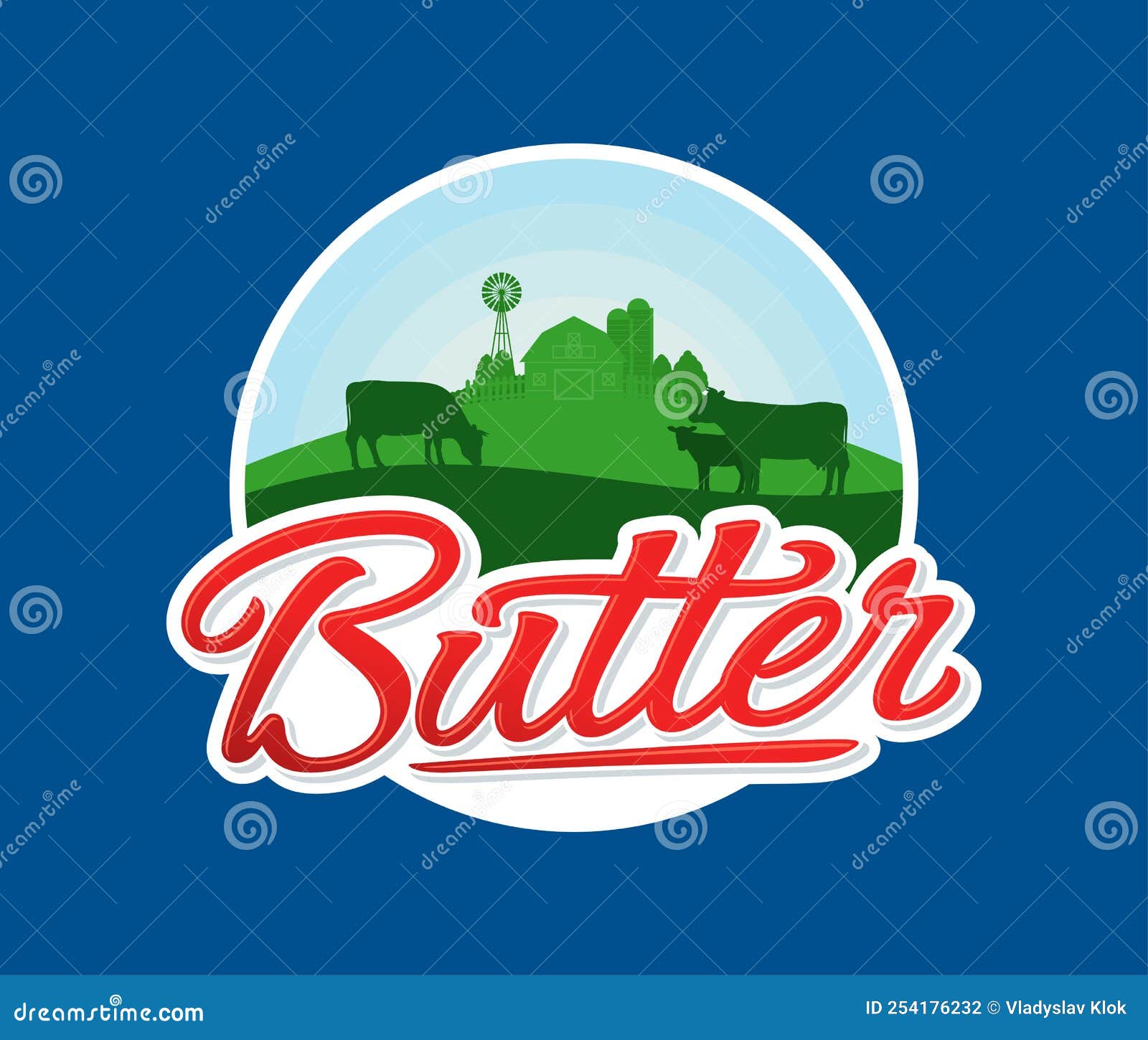 Vector Butter Logo Template Stock Vector - Illustration of logotype ...