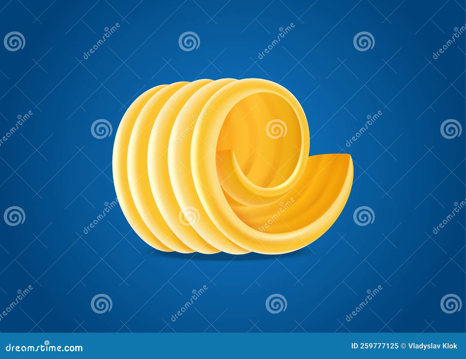 Vector Butter Roll Illustration Stock Vector - Illustration of shape ...