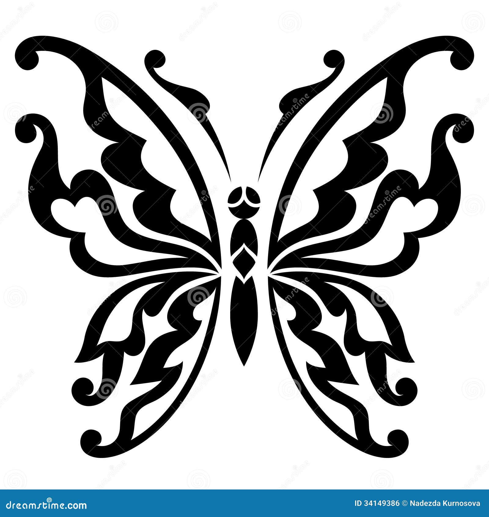 Vector butterfly stock vector. Illustration of butterfly - 34149386