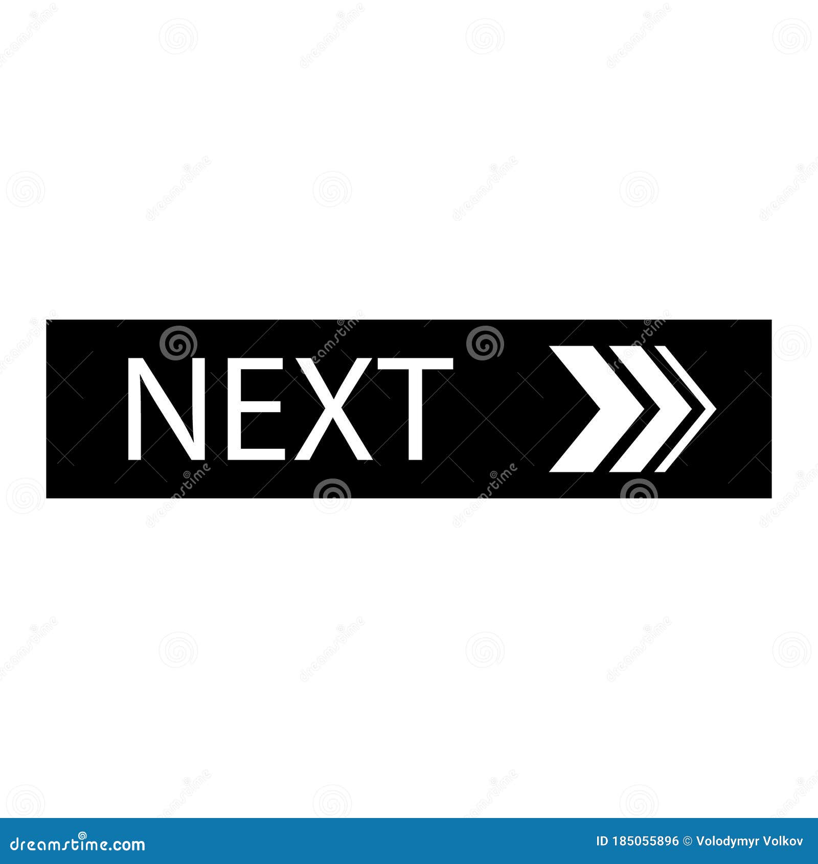 Vector Button for Website or App. Button - Next. Stock Vector ...