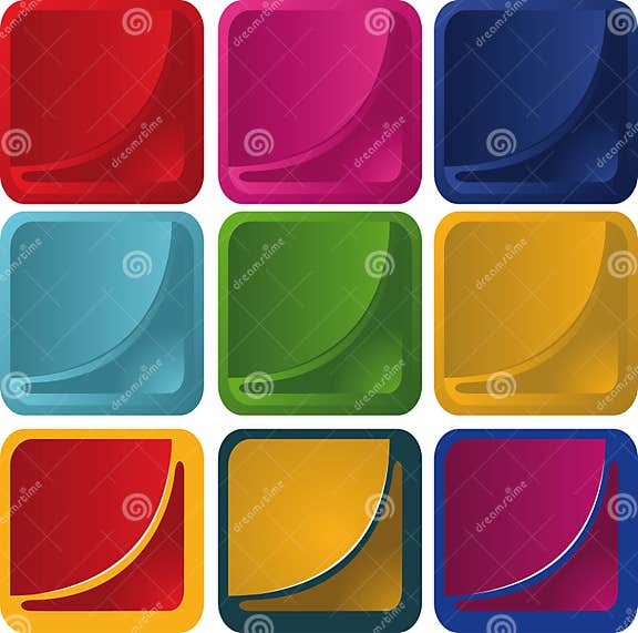 Vector buttons stock vector. Illustration of plastic - 11808510