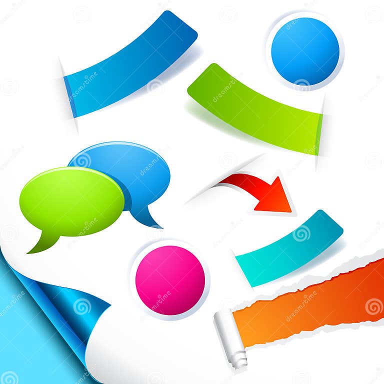 Vector Buttons and Stickers Stock Illustration - Illustration of design ...