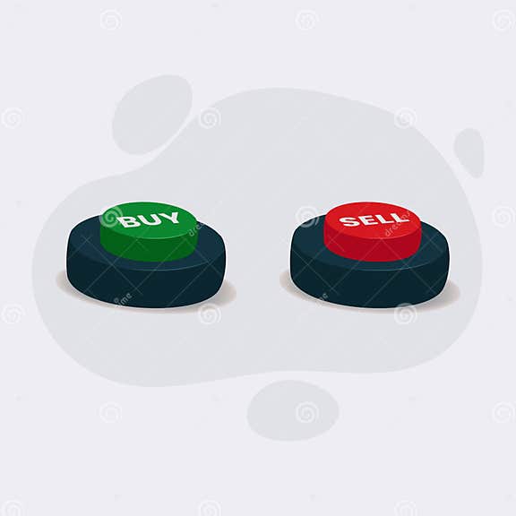 Vector Buy and Sell Buttons Choice Stock Vector - Illustration of ...