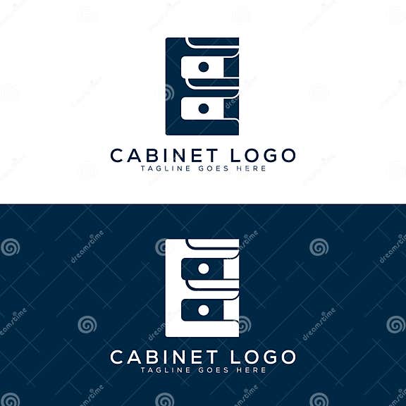Vector Cabinets Logo Design Template Stock Illustration - Illustration ...