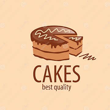 Vector cake logo stock vector. Illustration of cream - 126436832