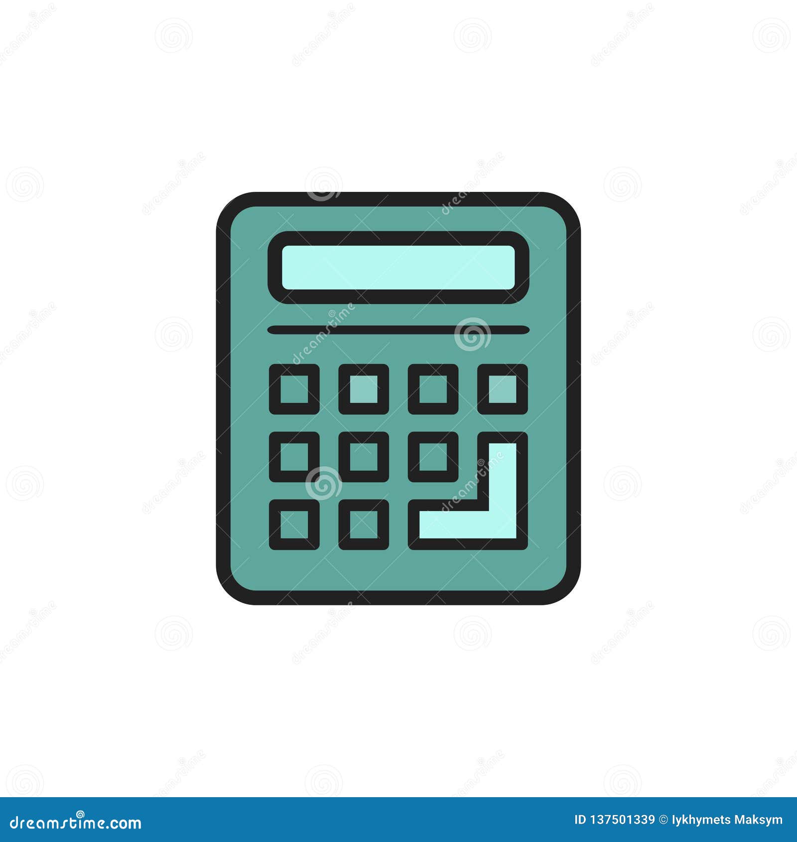 Calculator Sign Symbol Icon Vector Illustration | CartoonDealer.com ...