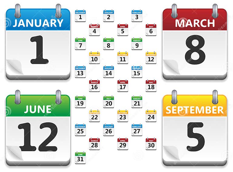 Vector calendar stock vector. Illustration of office - 20740503