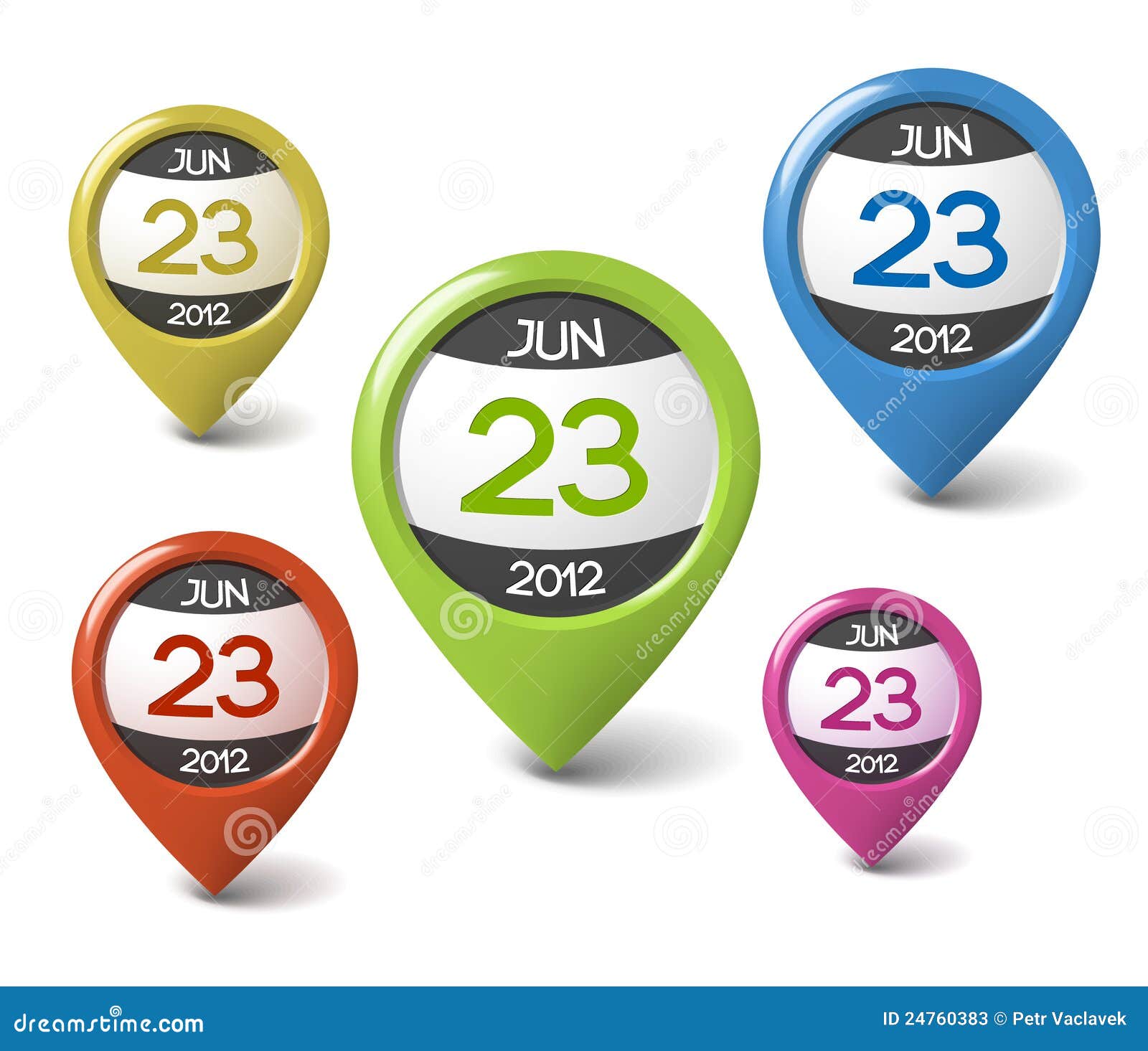 Vector Calendar Element for Your Web Stock Vector - Illustration of ...
