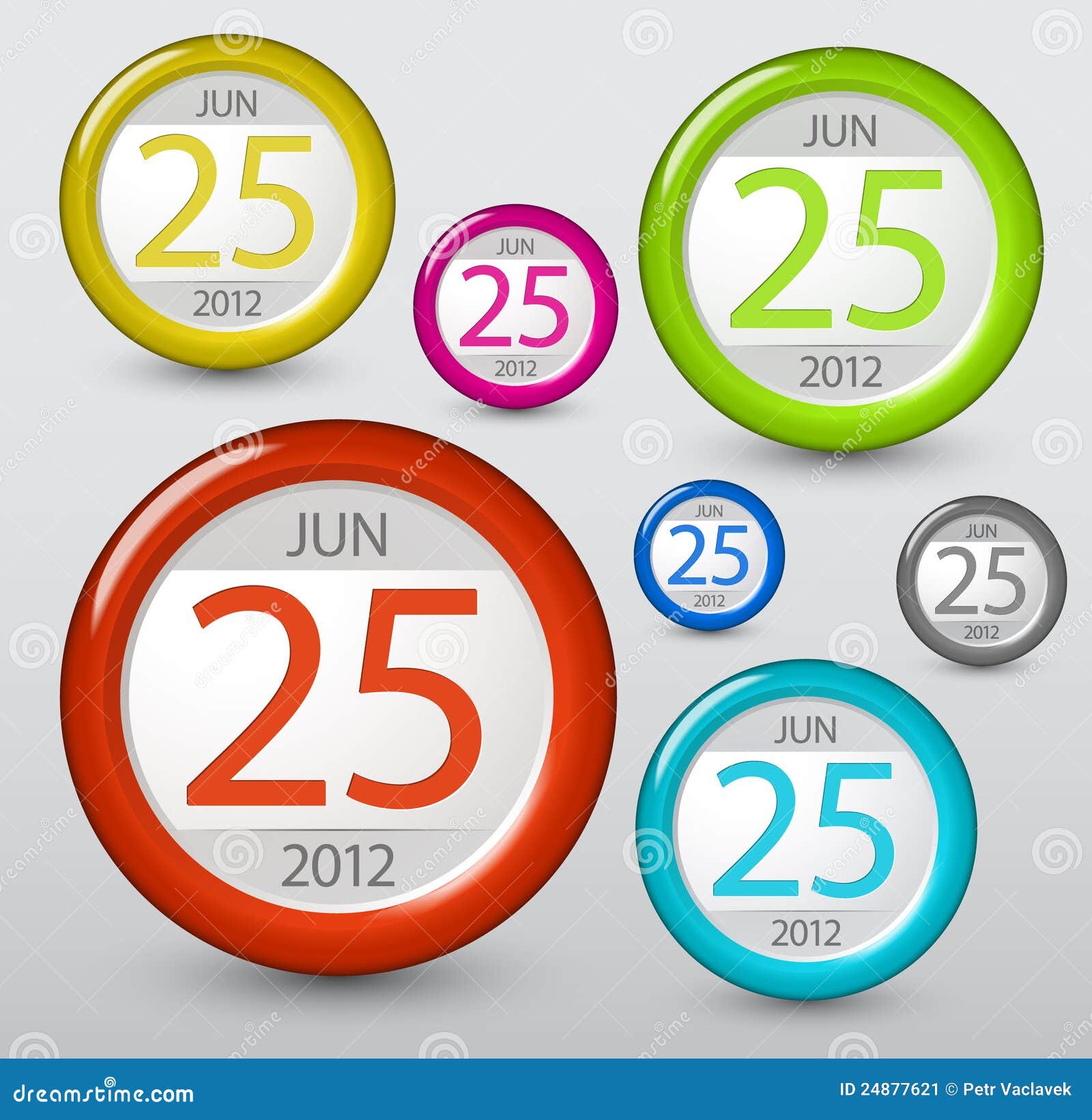 Vector Calendar Element for Your Web Stock Vector - Illustration of ...
