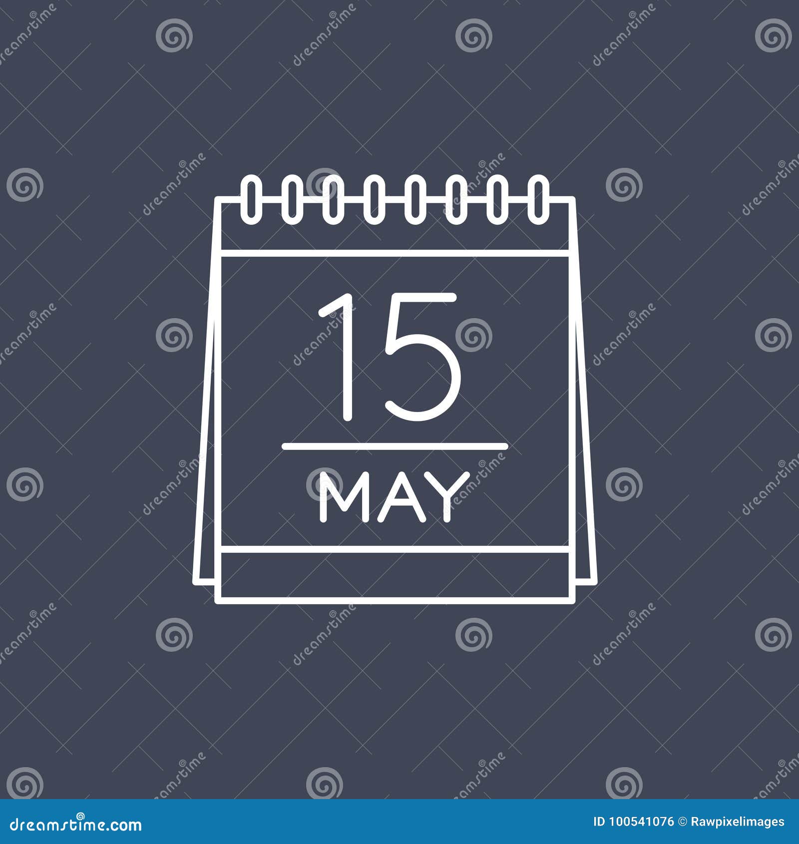 Vector of Calendar Icon May Stock Vector - Illustration of isolated ...