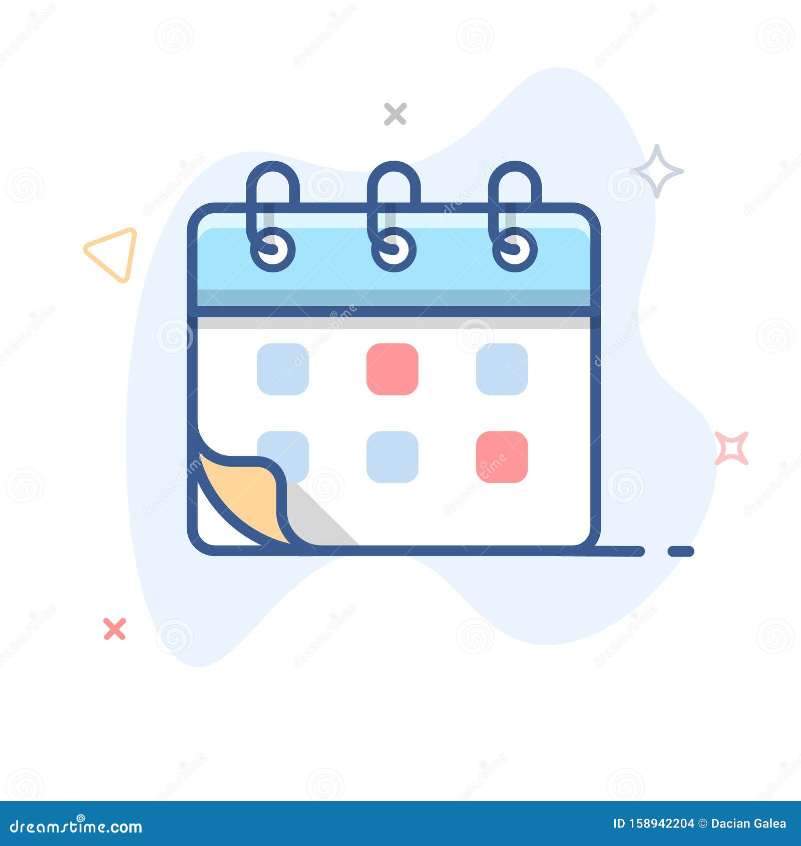 Vector Calendar Linear Icon. Agenda Outline Design. Stock Vector ... Vector Calendar Linear Icon. Agenda Outline Design. Stock Vector ...
