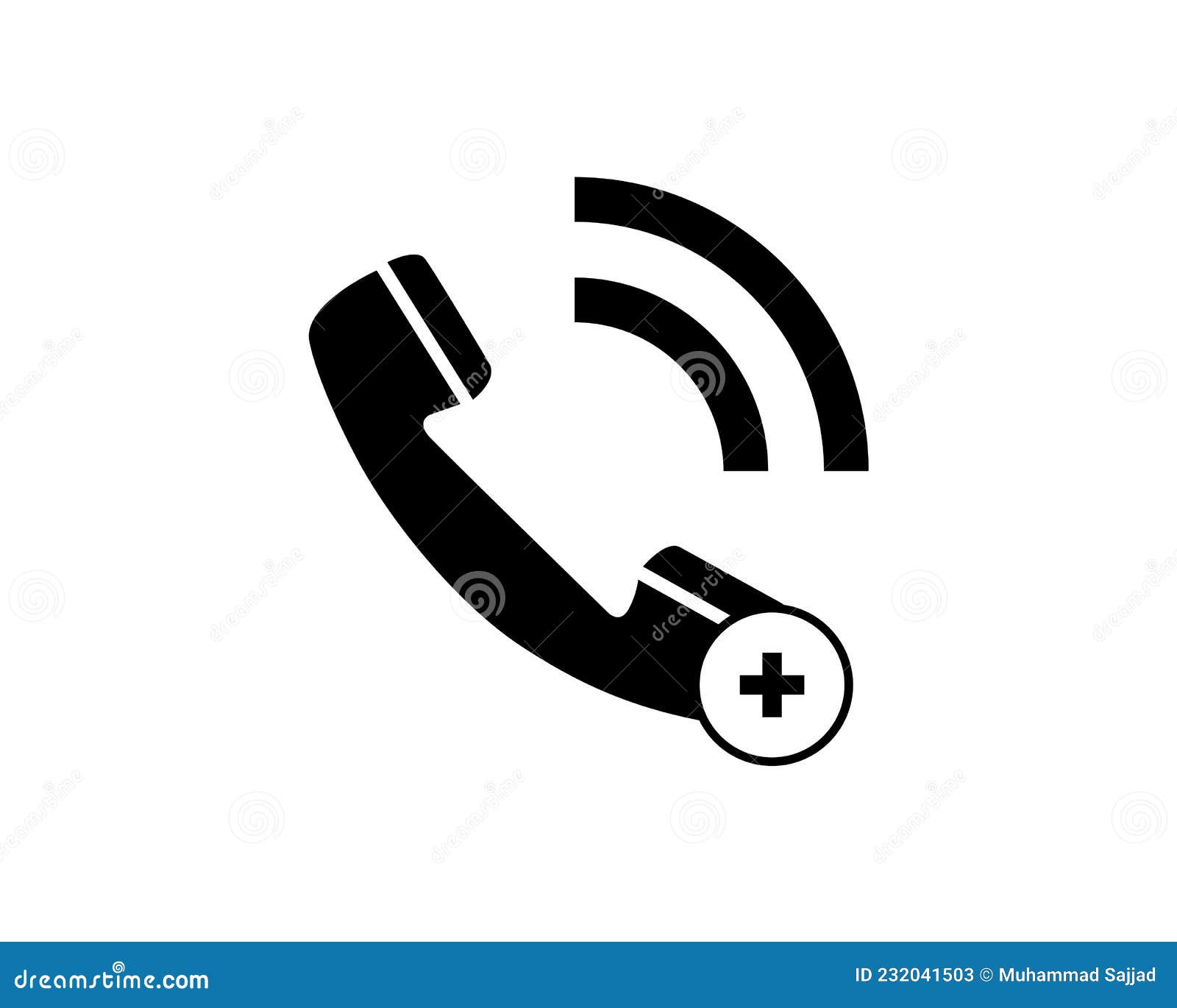 Vector Call Icon with Multiple Functionality Call Receiving Symbol ...