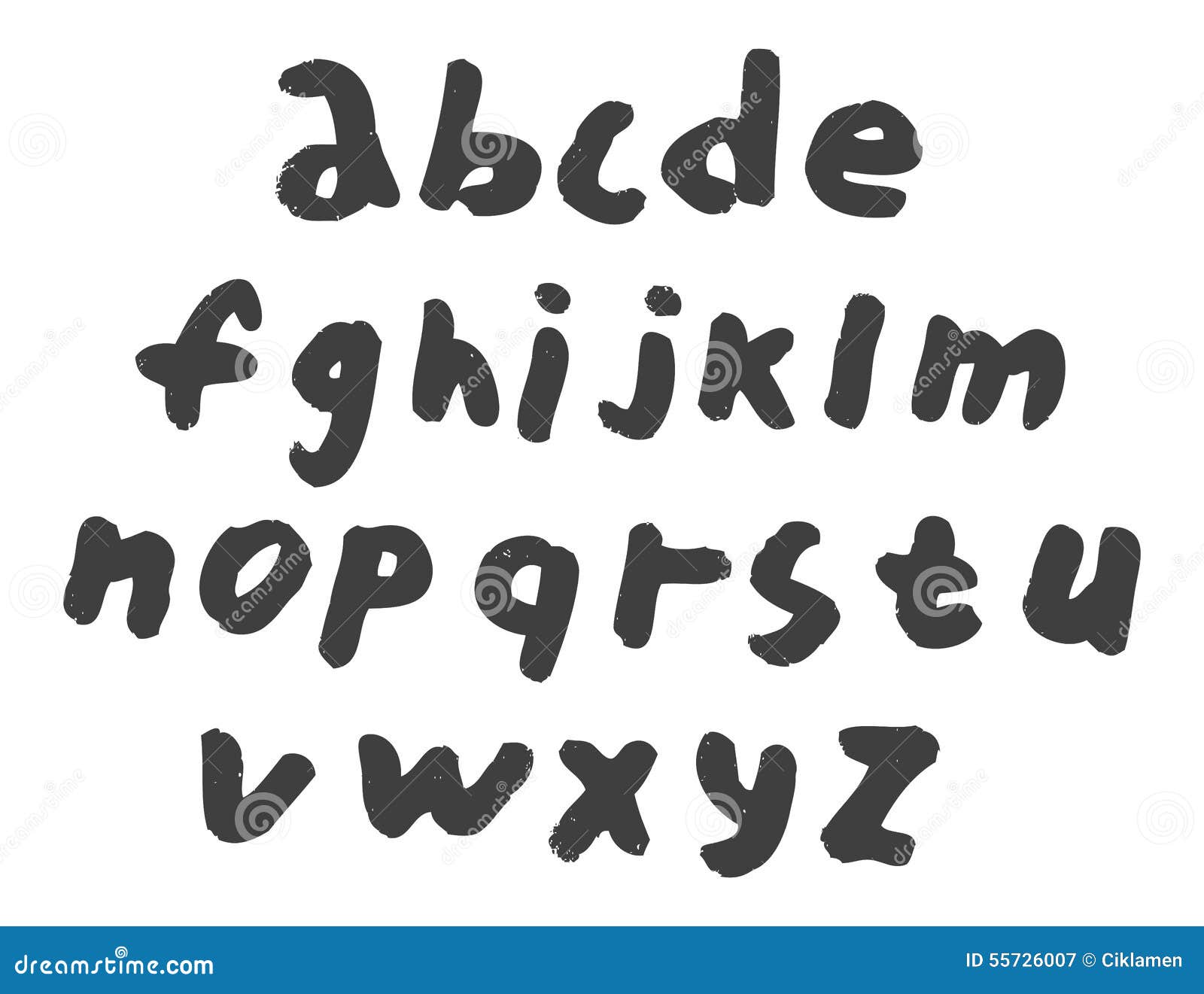 Vector Calligraphic Letters Stock Vector - Illustration of calligraphic ...