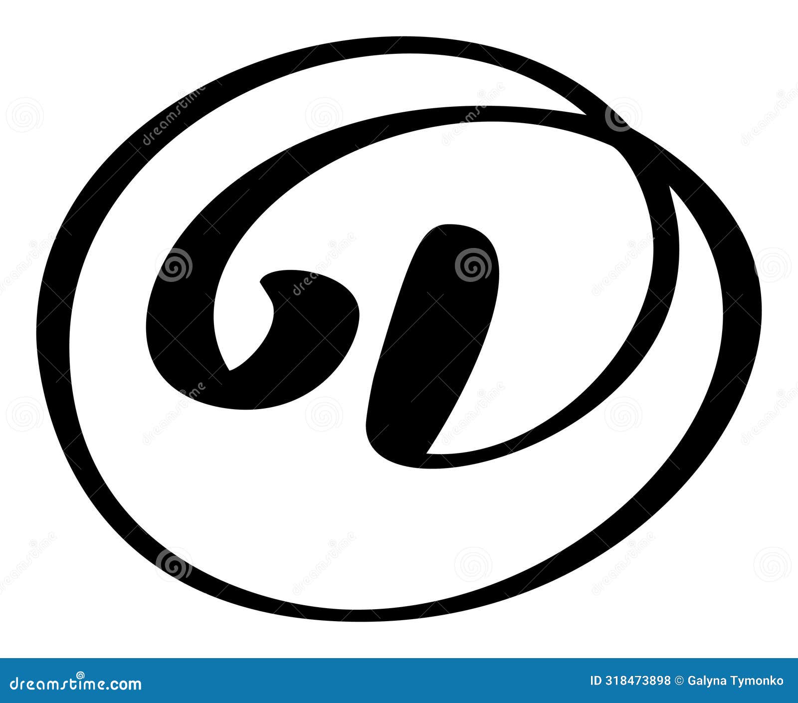 Vector Calligraphy Hand Drawn Letter D. Script Font Logo Icon Stock ...