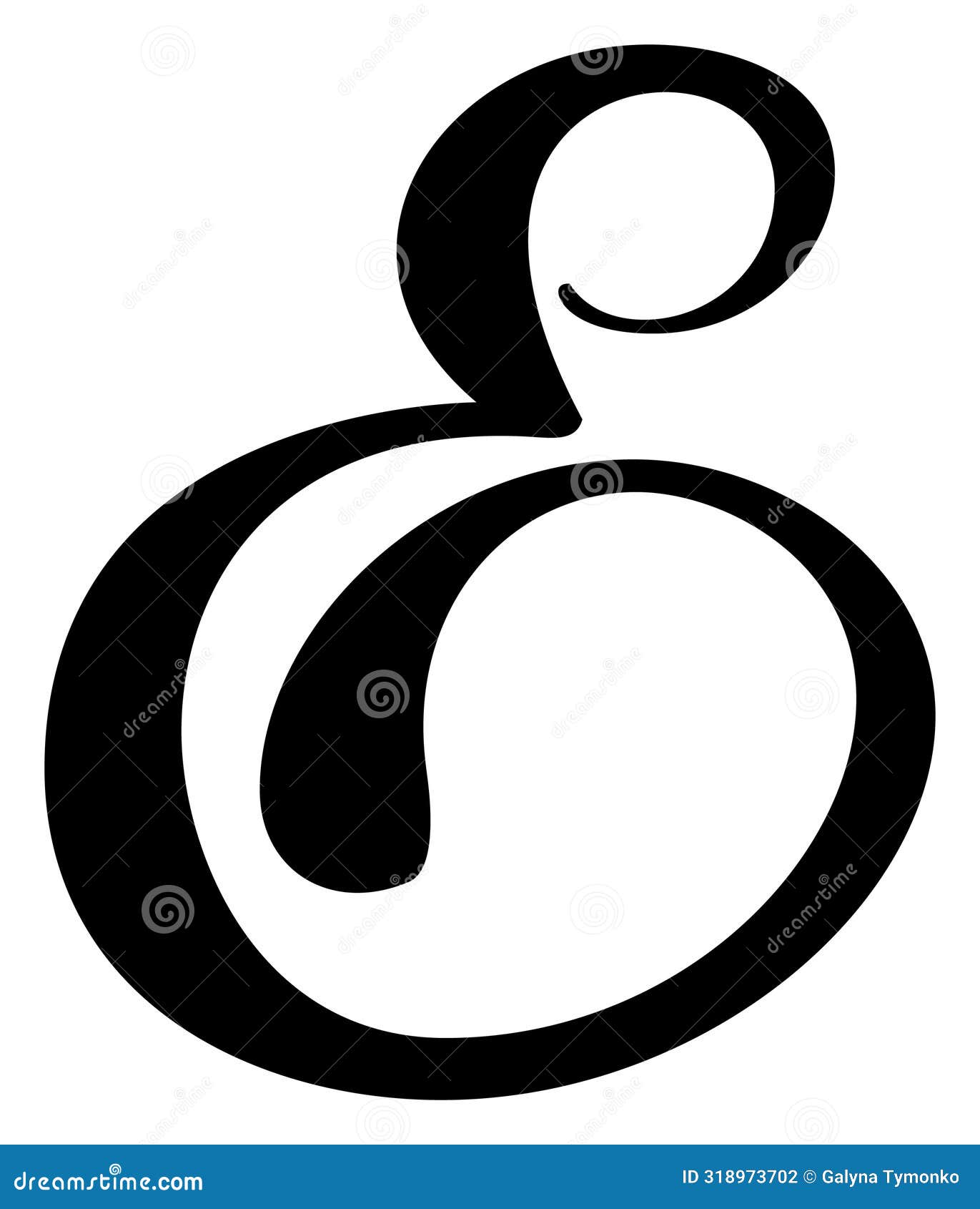 Vector Calligraphy Hand Drawn Letter E Logo. Script Font Stock Vector ...