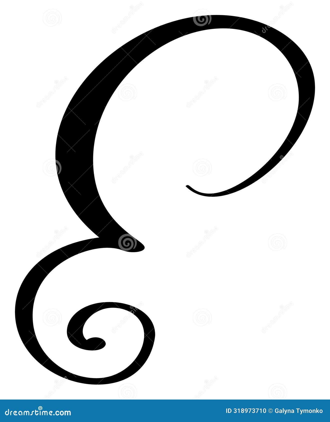 Vector Calligraphy Hand Drawn Letter E. Script Font Logo Icon Stock ...