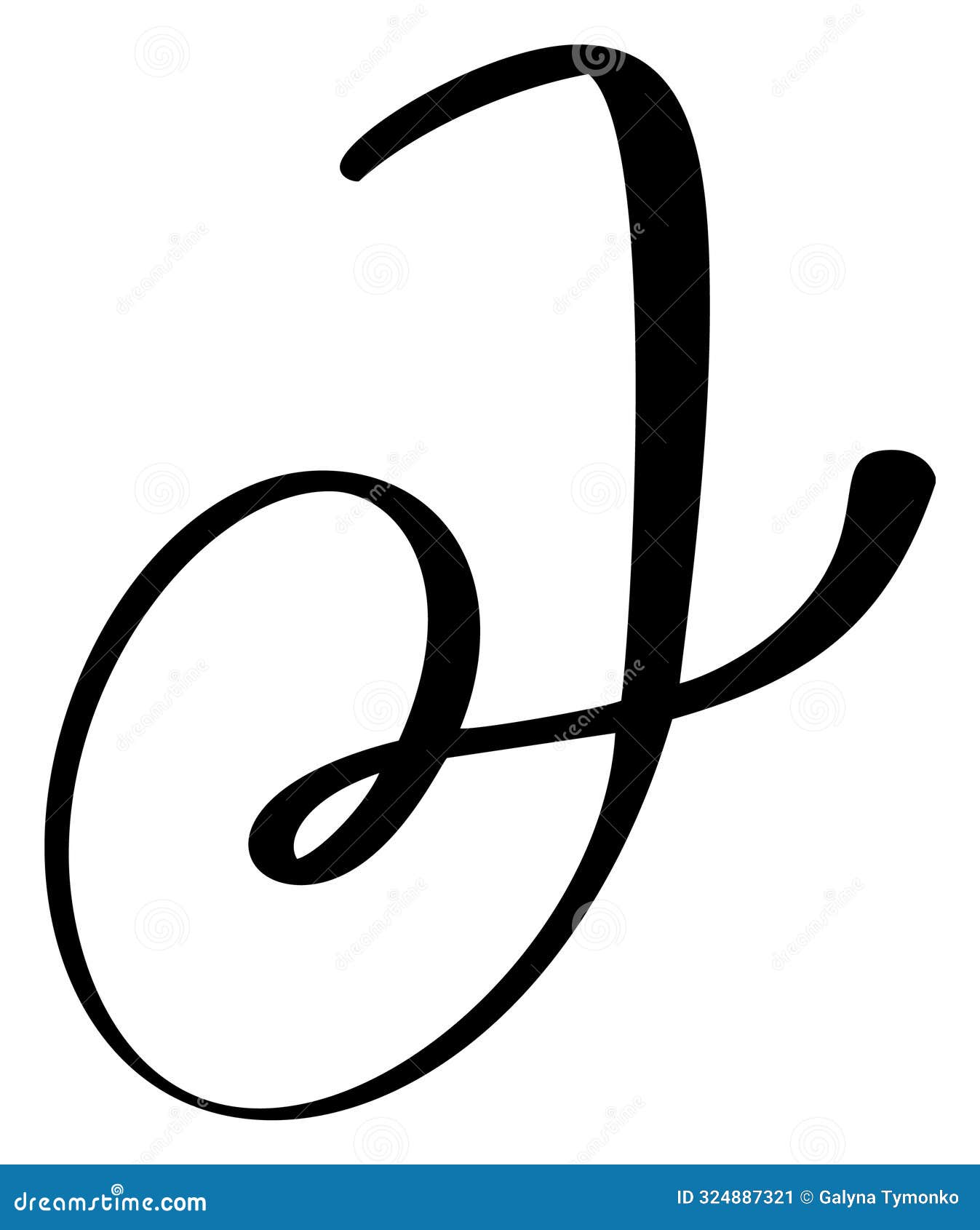Vector Calligraphy Hand Drawn Letter J Icon Logo. Script Font ...