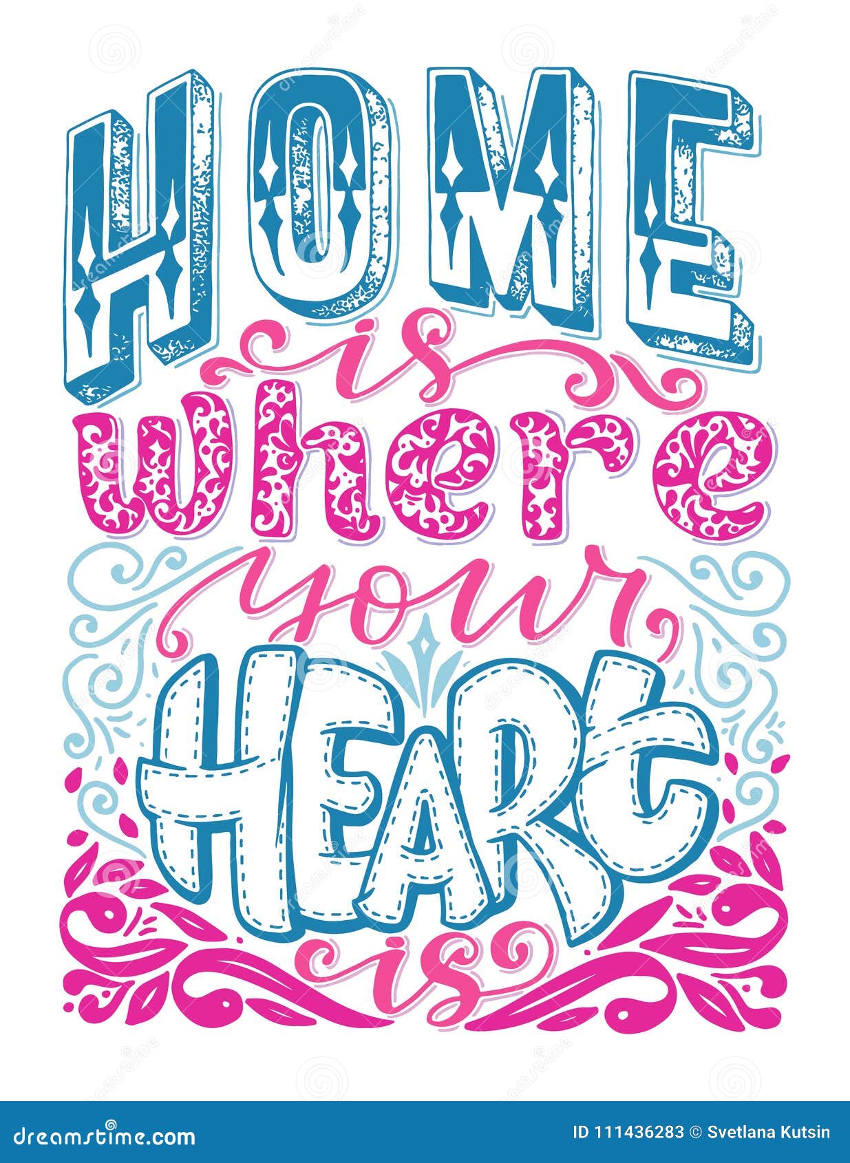 Vector Calligraphy Image. Hand Drawn Lettering Poster, Vintage ...