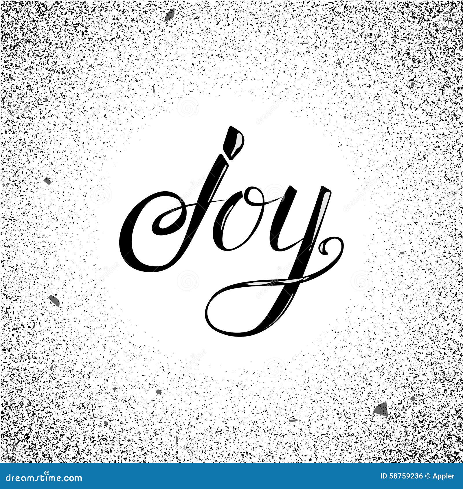 Vector Calligraphy Joy Message Stock Vector - Illustration of symbol ...