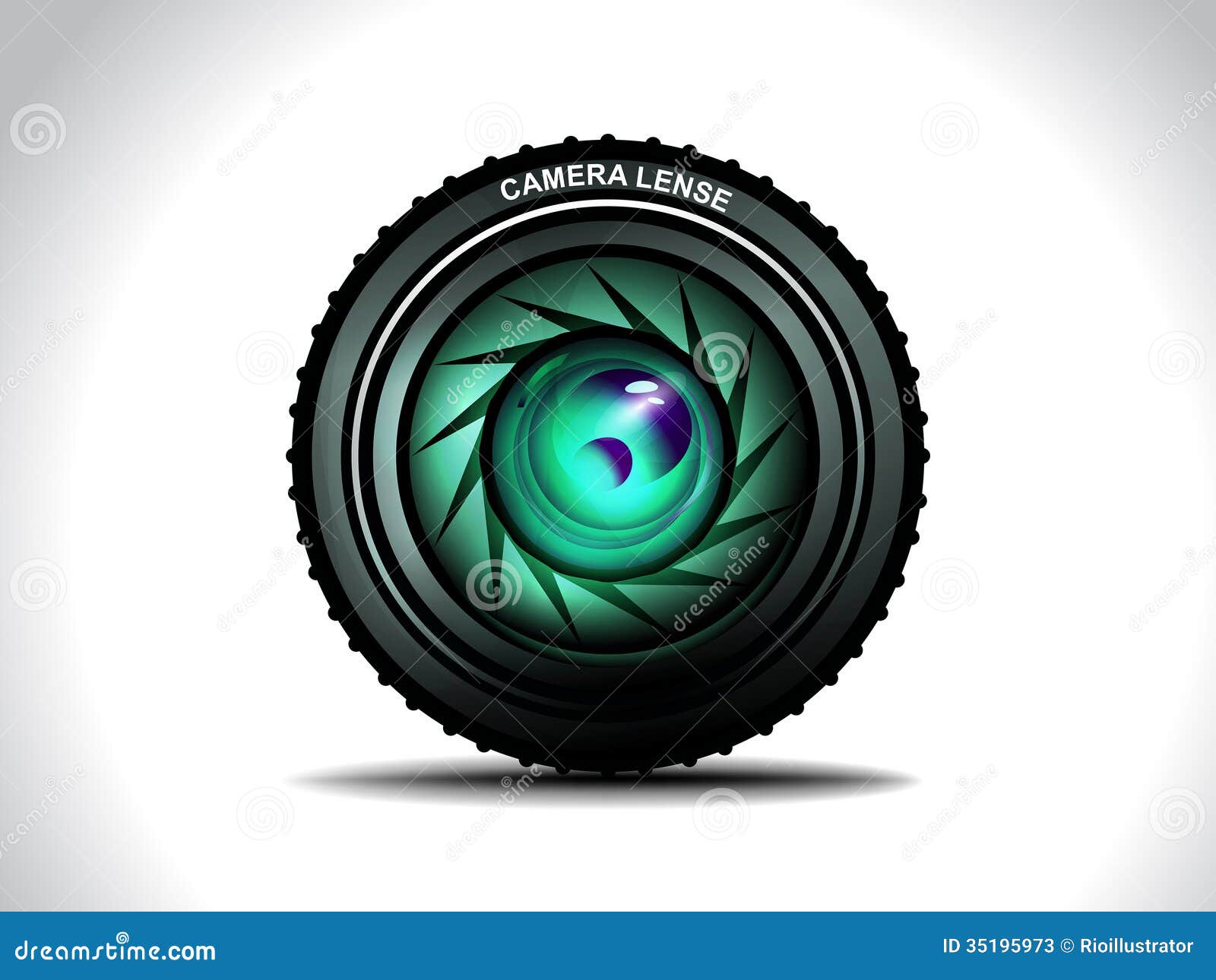 Vector Camera with Colorfull Lens Stock Vector - Illustration of glass ...