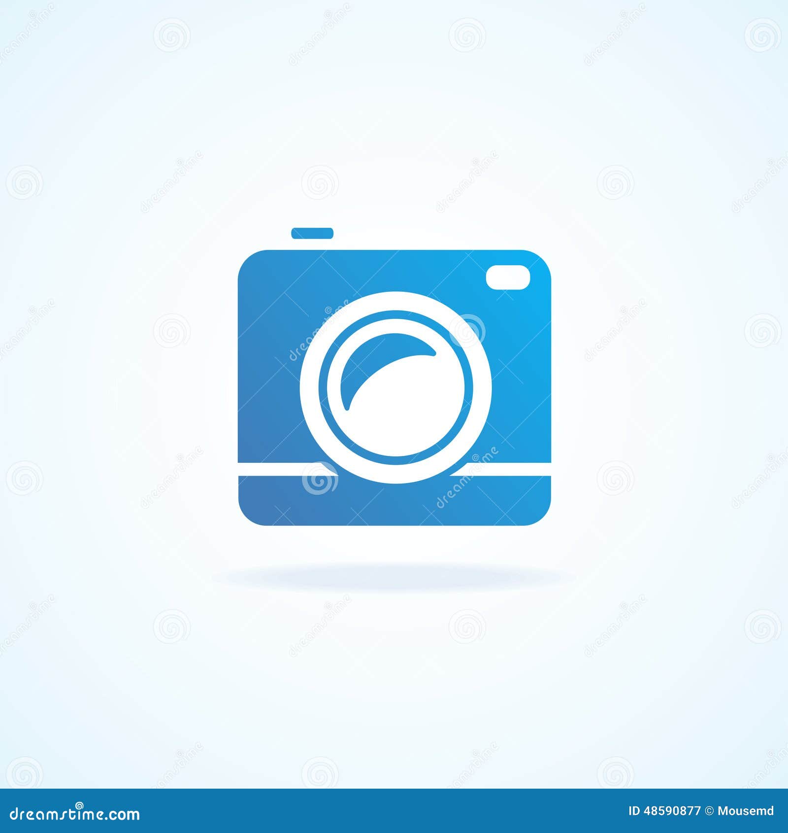 Vector Camera Icon stock vector. Illustration of lens - 48590877