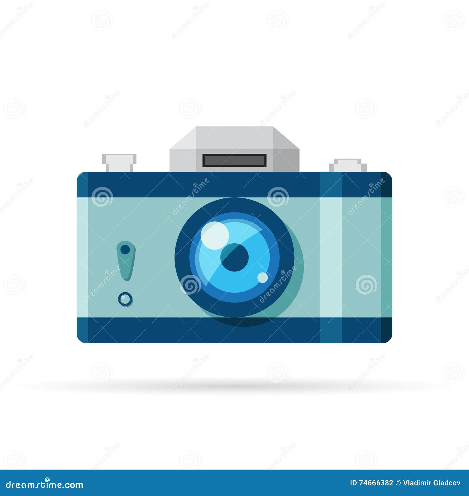 Vector camera icon stock vector. Illustration of photographic - 74666382