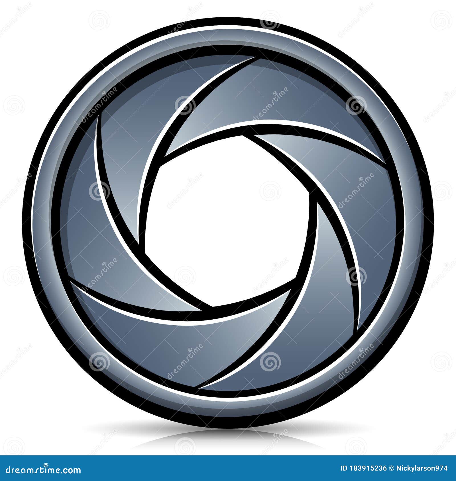 Vector Camera Lens Cartoon Isolated Stock Vector - Illustration of ...