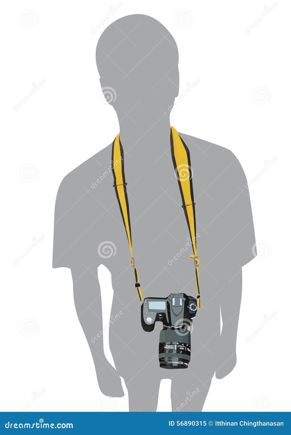 Vector Camera Man DSLR Photographer Stock Vector - Illustration of ...