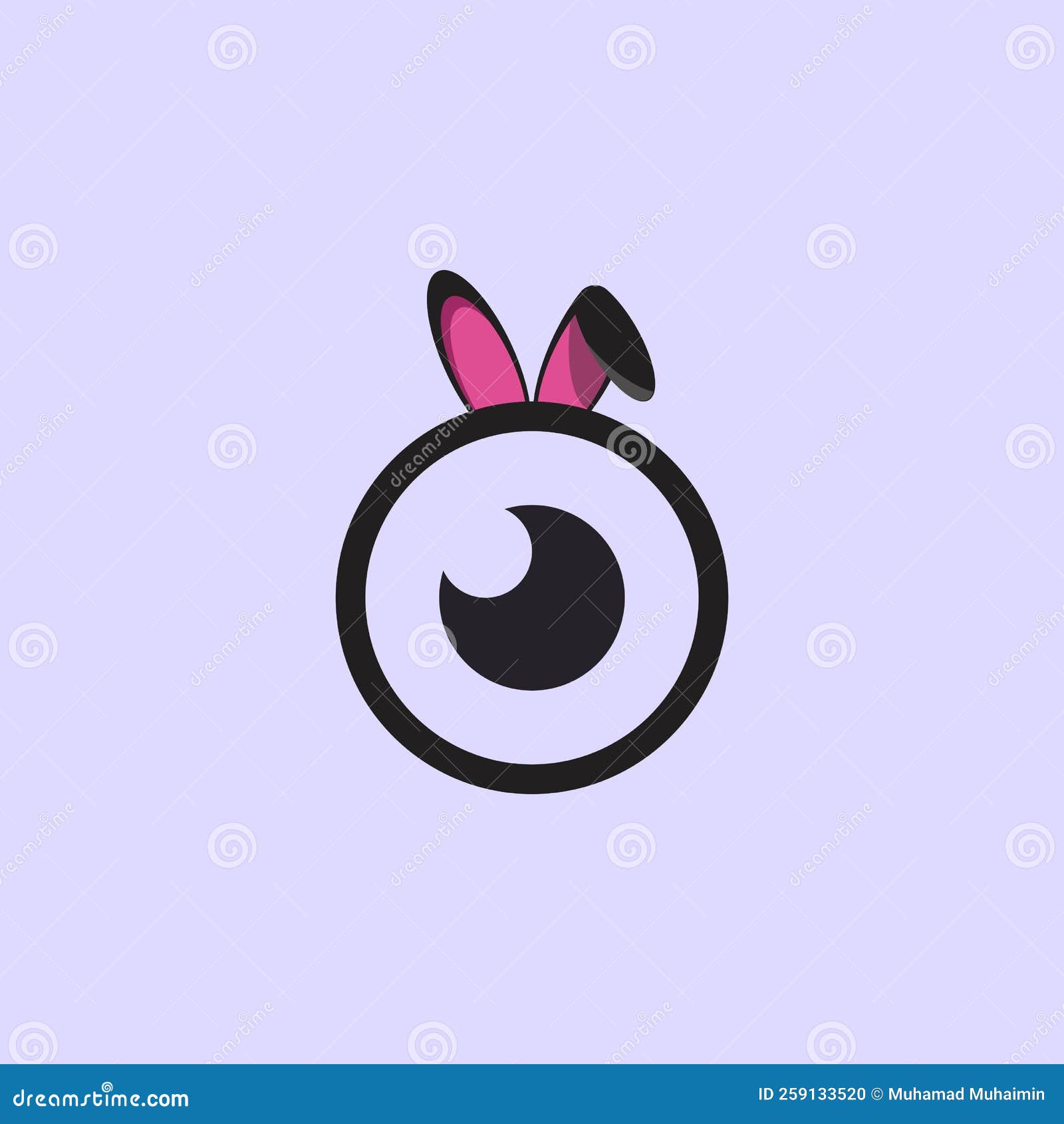 Vector Camera Rabbit Logo Icon Stock Vector - Illustration of simple ...