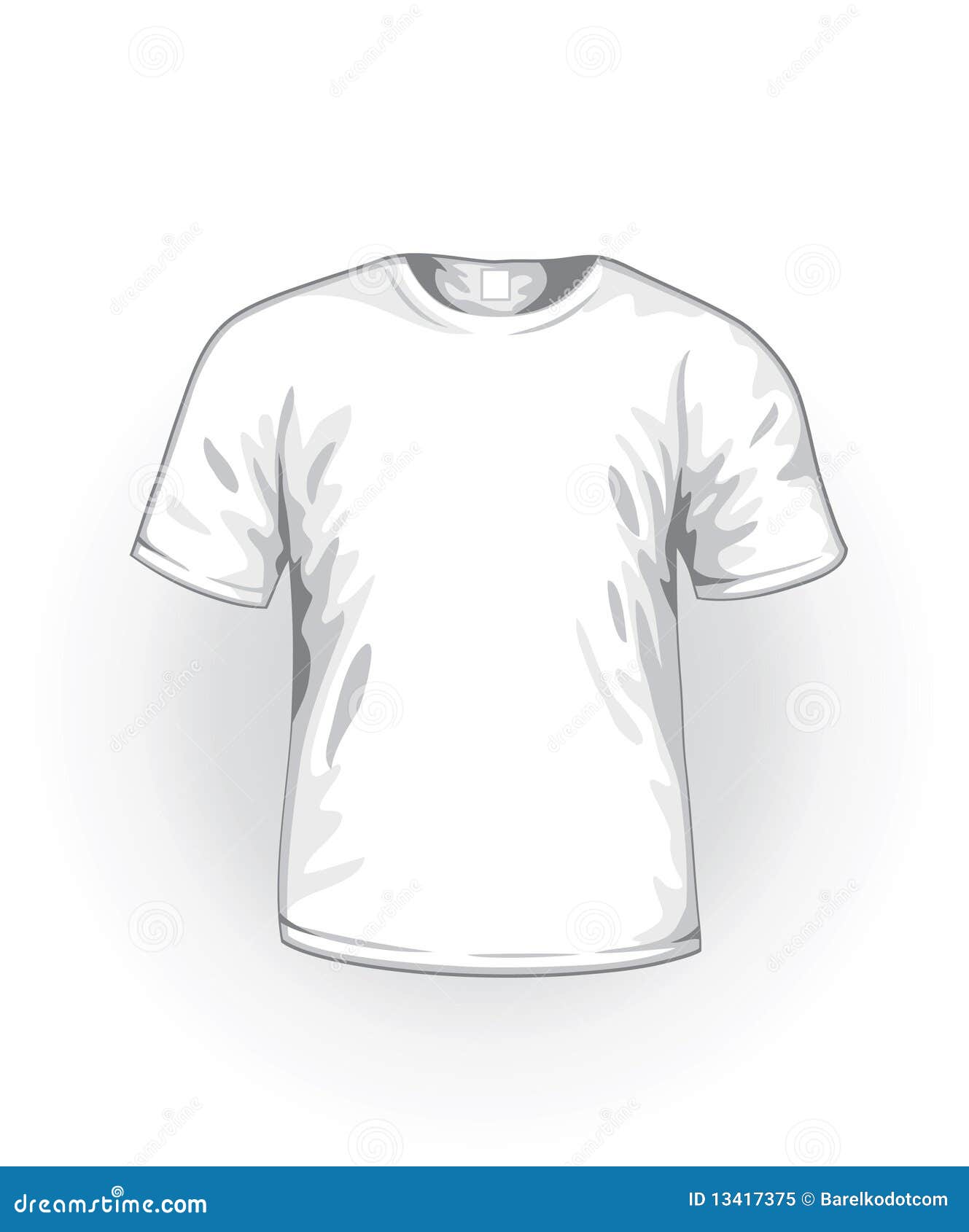 Vector. Camiseta blanca ilustración del vector. Ilustración de frente ...