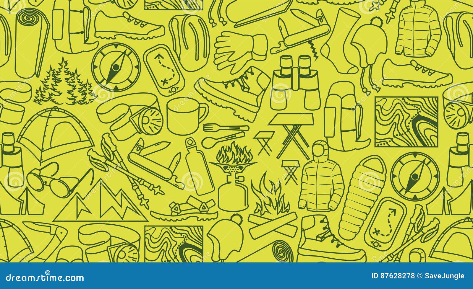 Camping Texture Stock Illustrations – 4,473 Camping Texture Stock ...