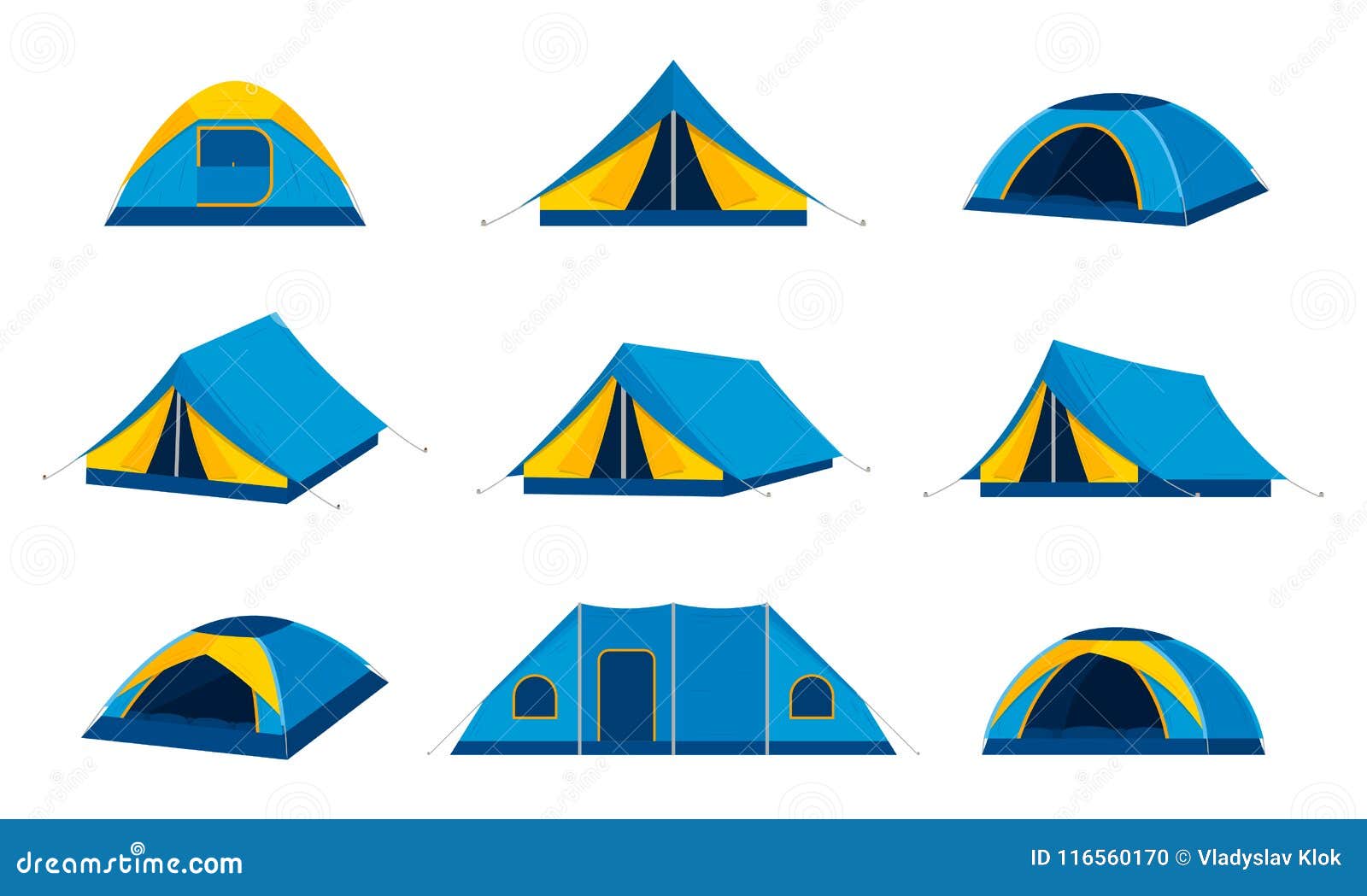 Vector camping tent icons stock vector. Illustration of holidays ...
