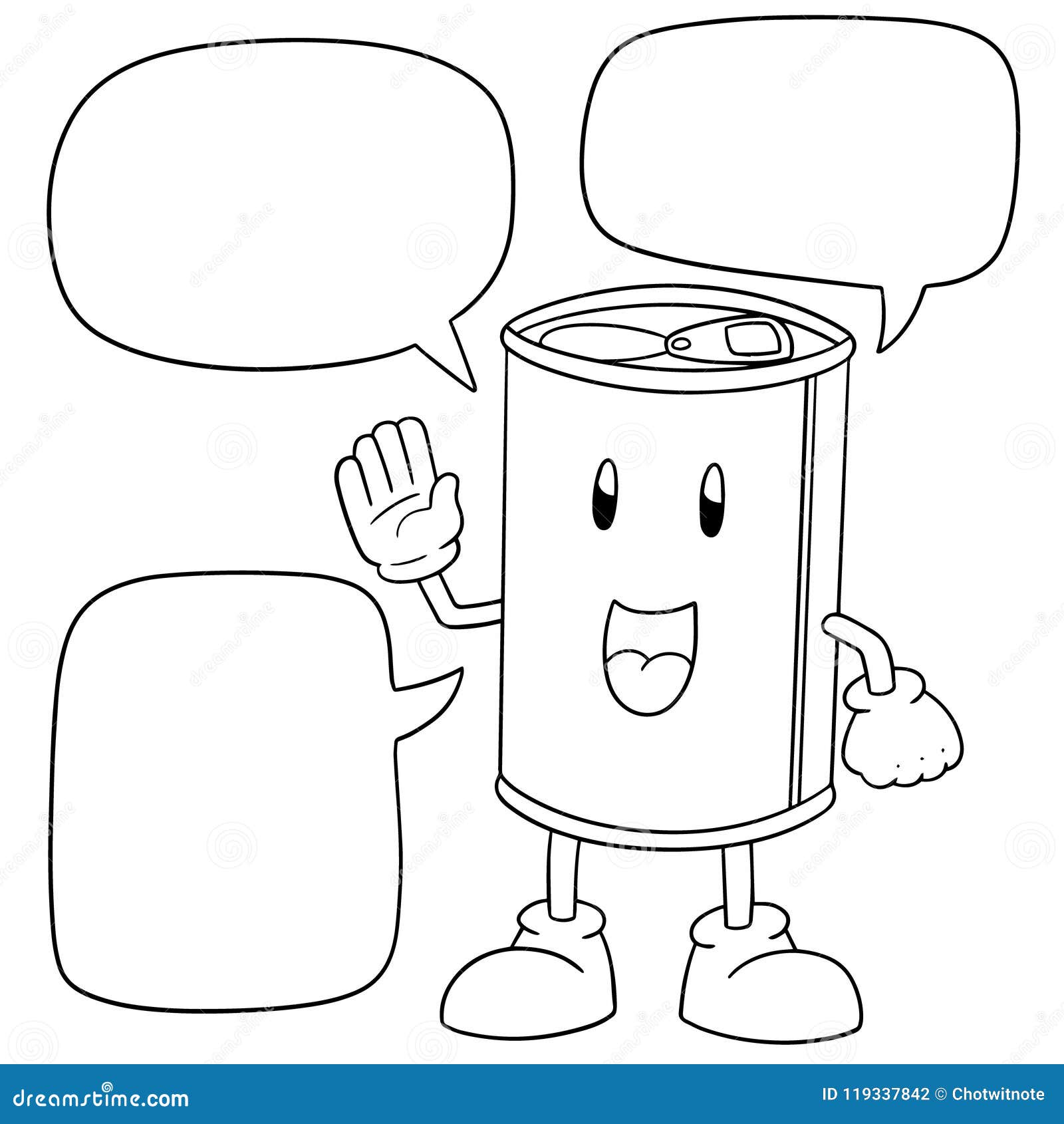 Vector of can stock vector. Illustration of graphic - 119337842