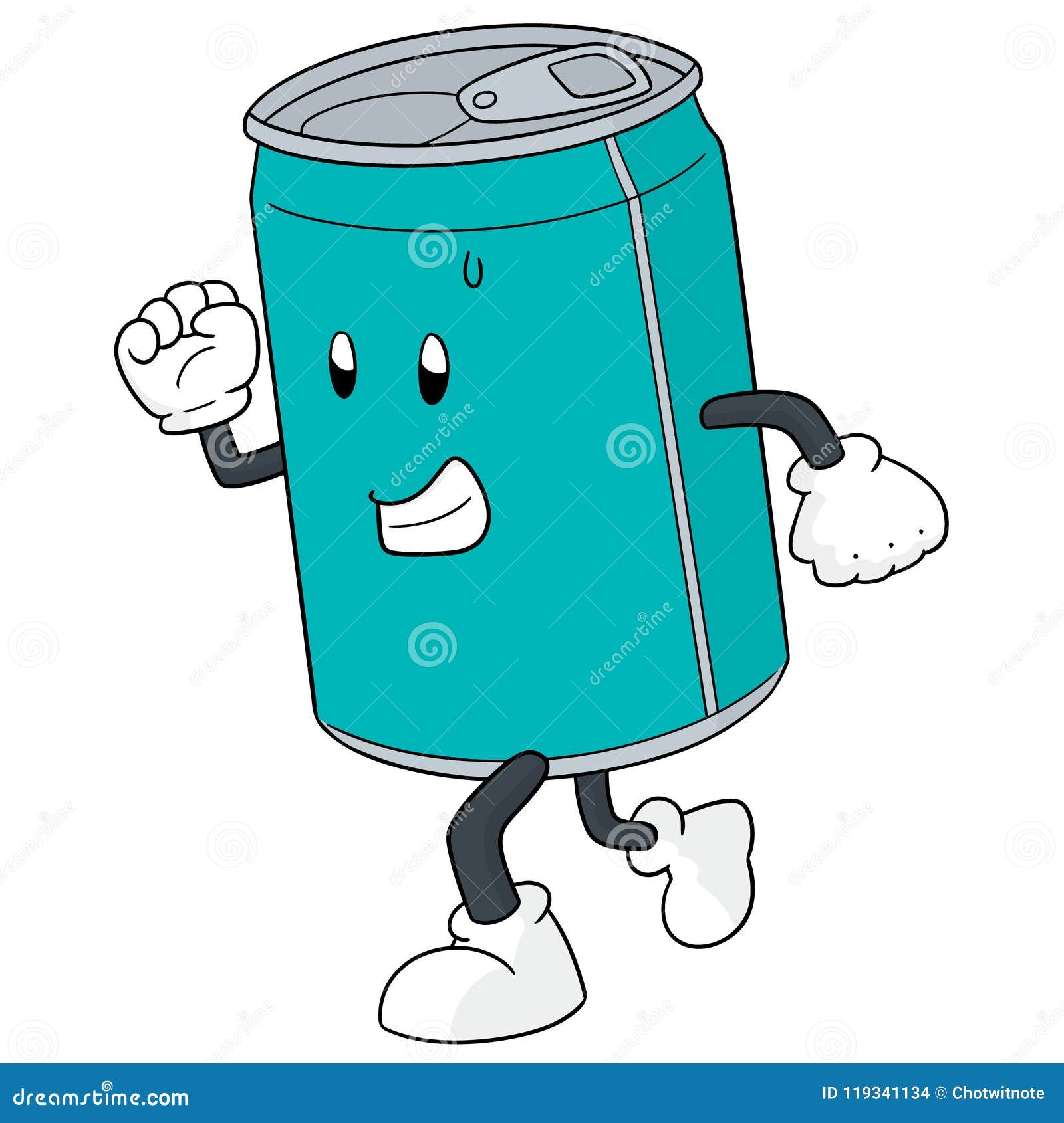 Vector of can stock vector. Illustration of doodle, drawn - 119341134