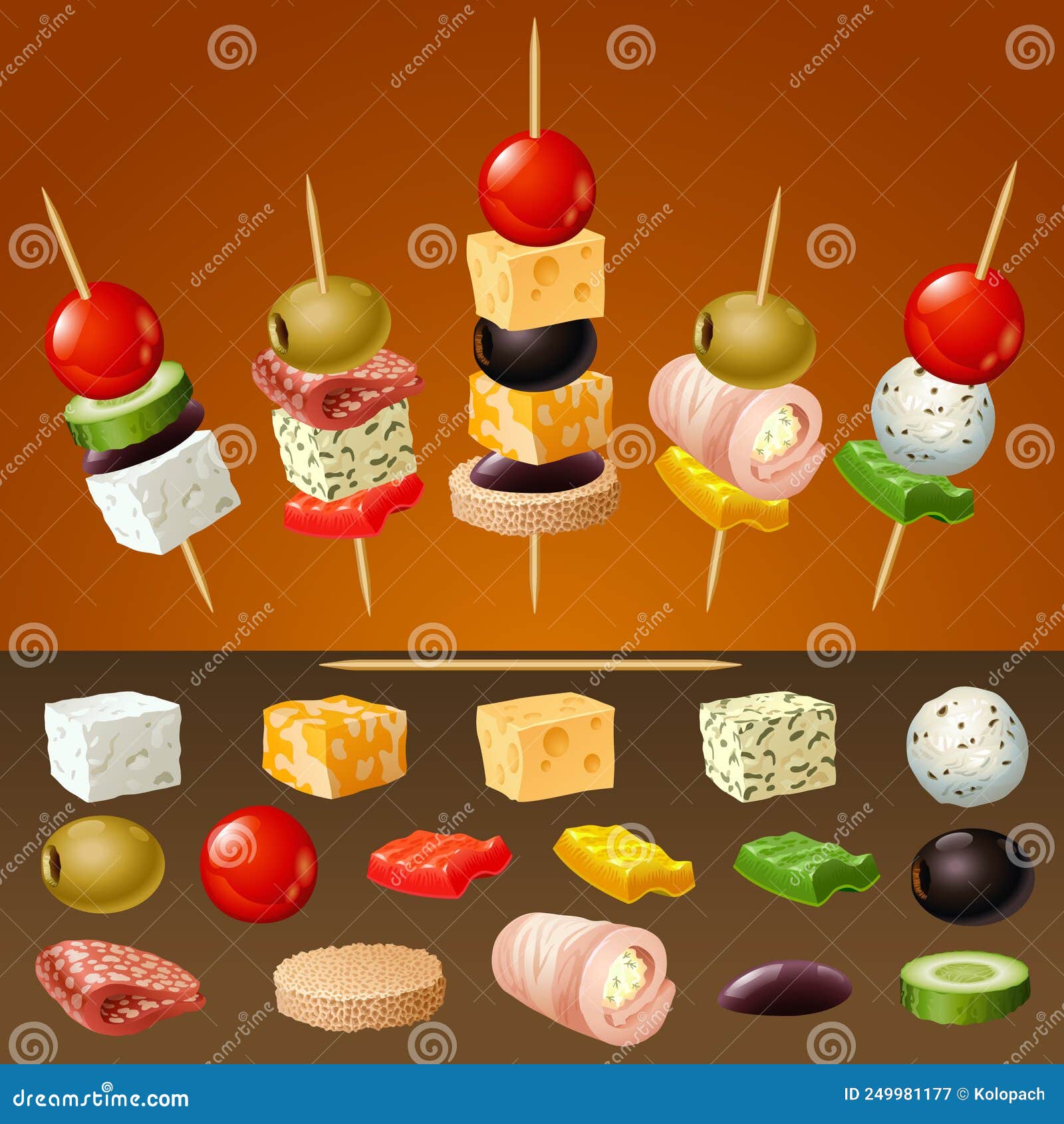 Vector Canapes Stock Photography | CartoonDealer.com #57470270