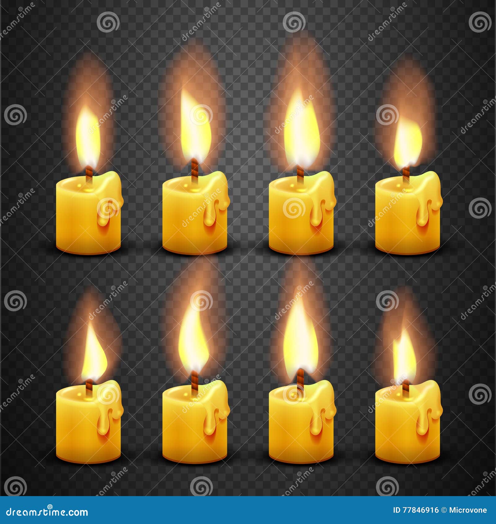 Candle Animation Frames Vector Illustration | CartoonDealer.com #139038176