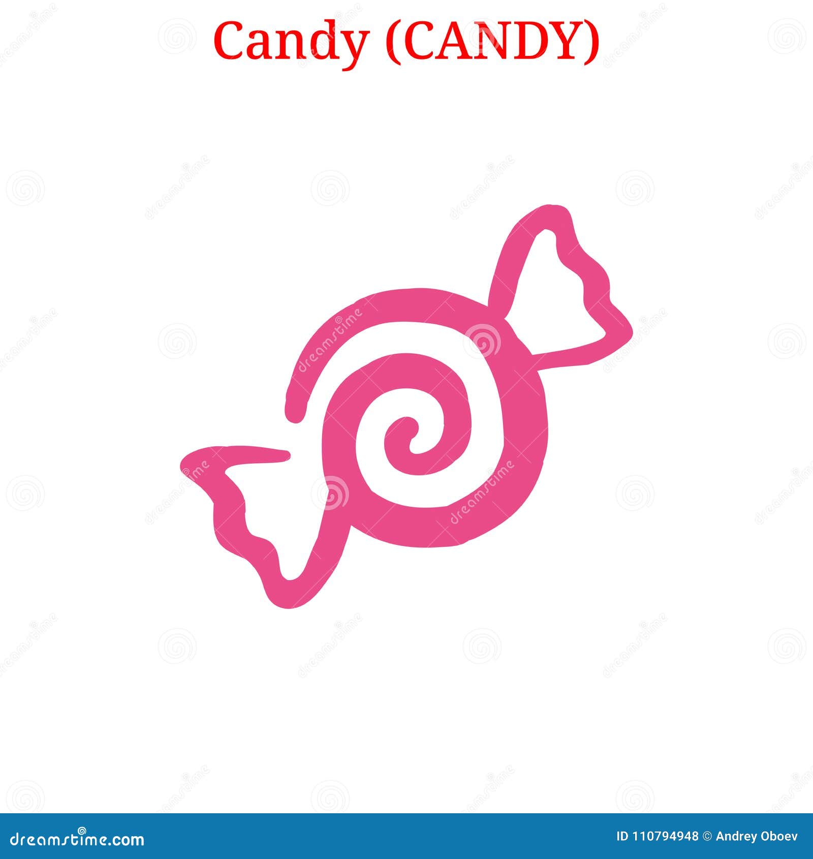 Vector Candy CANDY logo stock vector. Illustration of candycandy ...